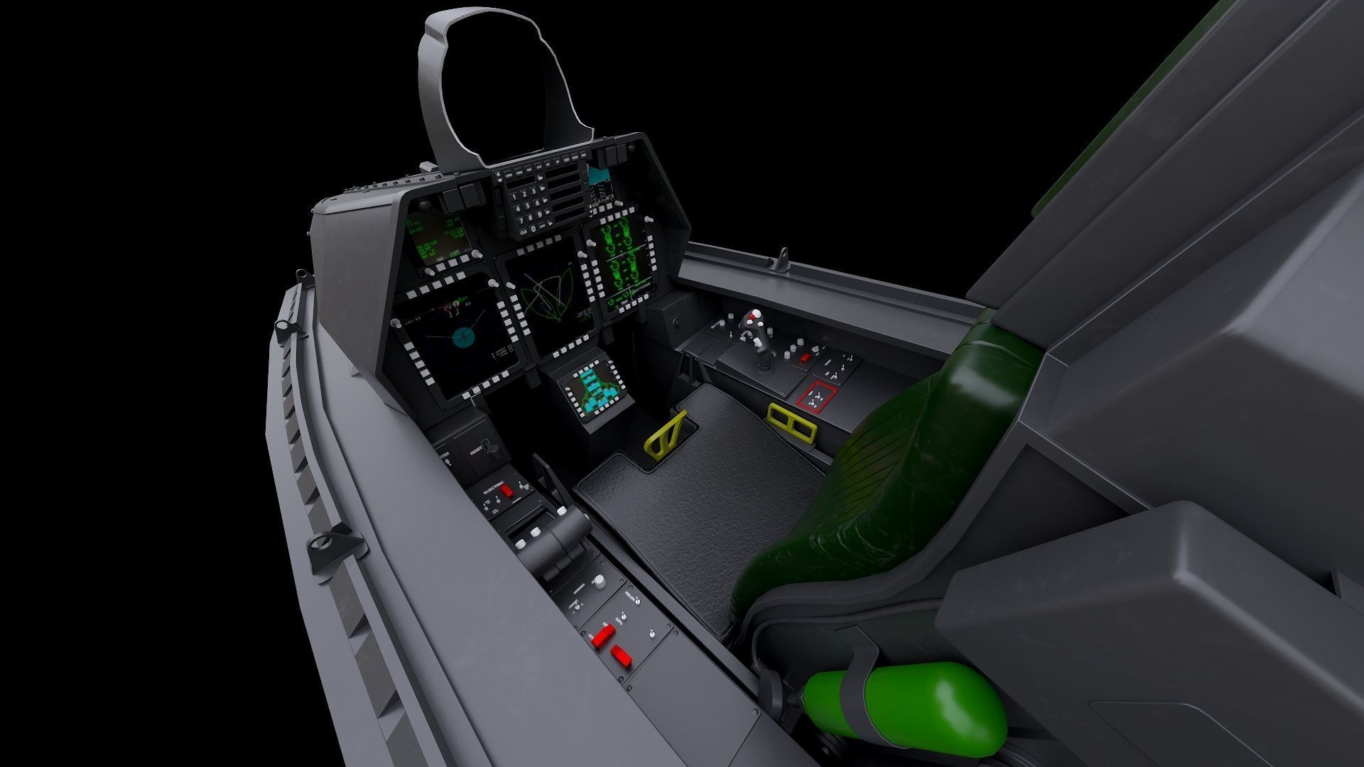 F-22 COCKPIT 3D model | CGTrader