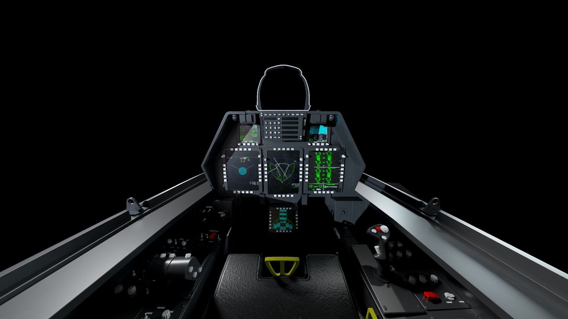 F-22 COCKPIT 3D model | CGTrader