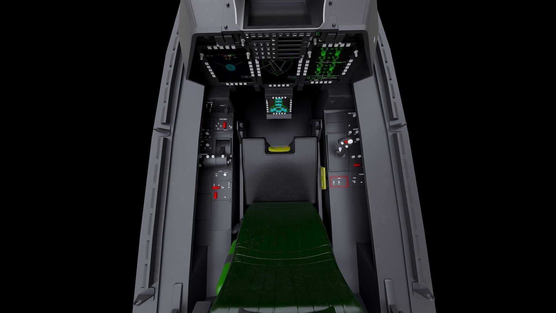 F-22 COCKPIT 3D model | CGTrader