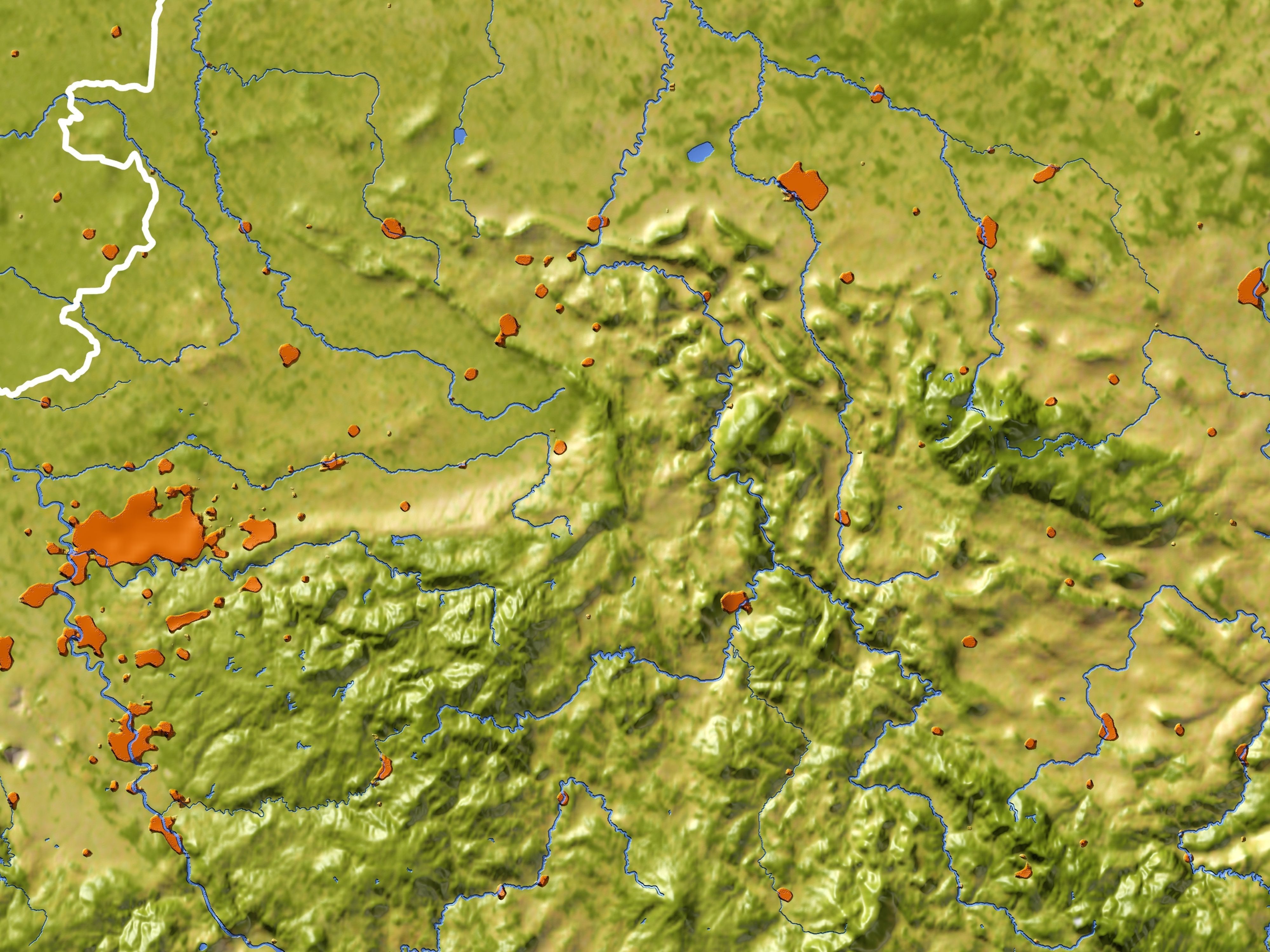 Germany High resolution 3D relief maps 3D model | CGTrader