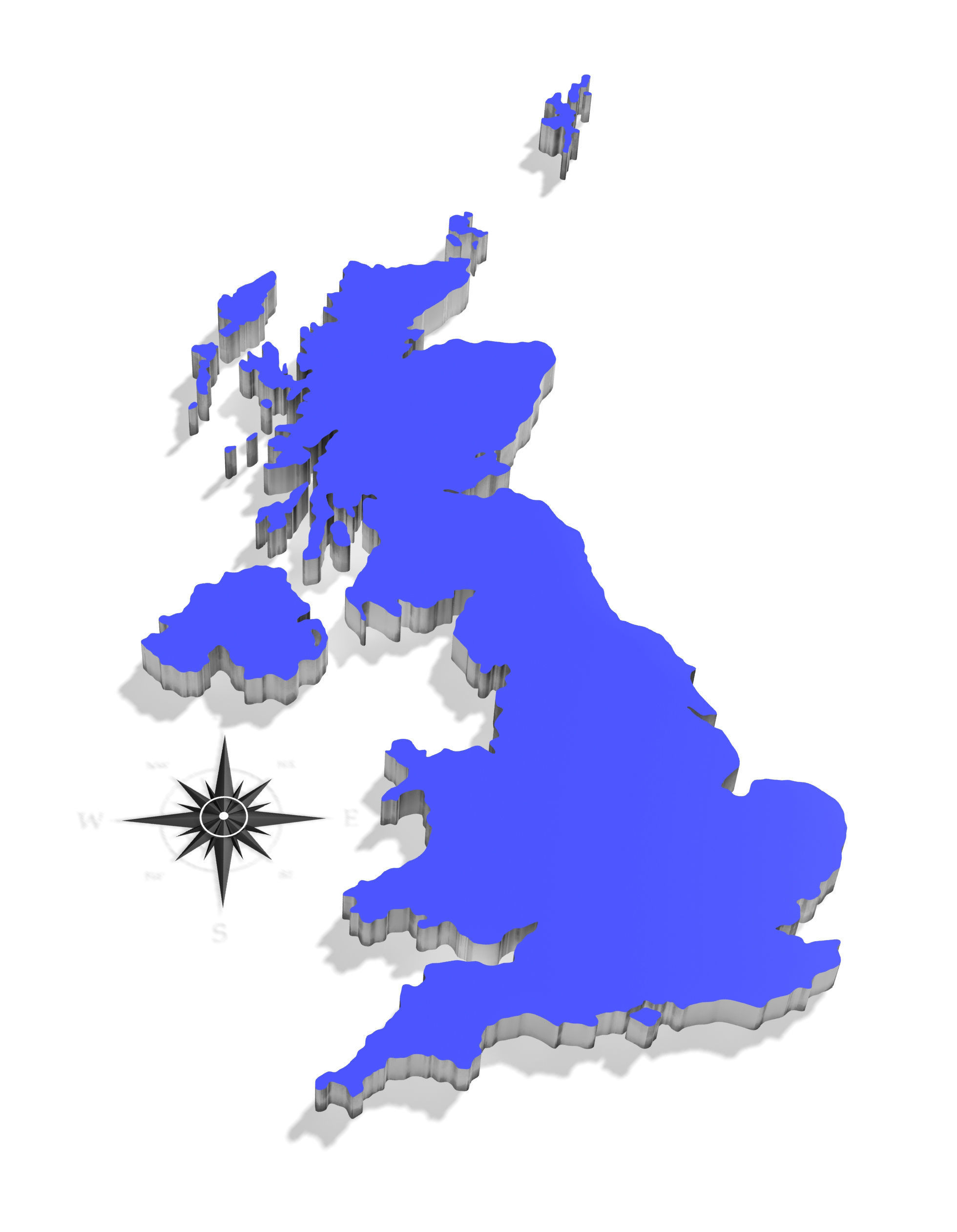United Kingdom High resolution 3D relief maps 3D model | CGTrader