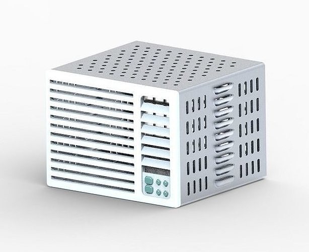 Stylish Window Air Conditioner 3D model 3D printable | CGTrader