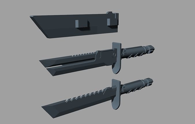 Boba Fett vibroblade dagger from mythos 3d print model 3D model 3D ...