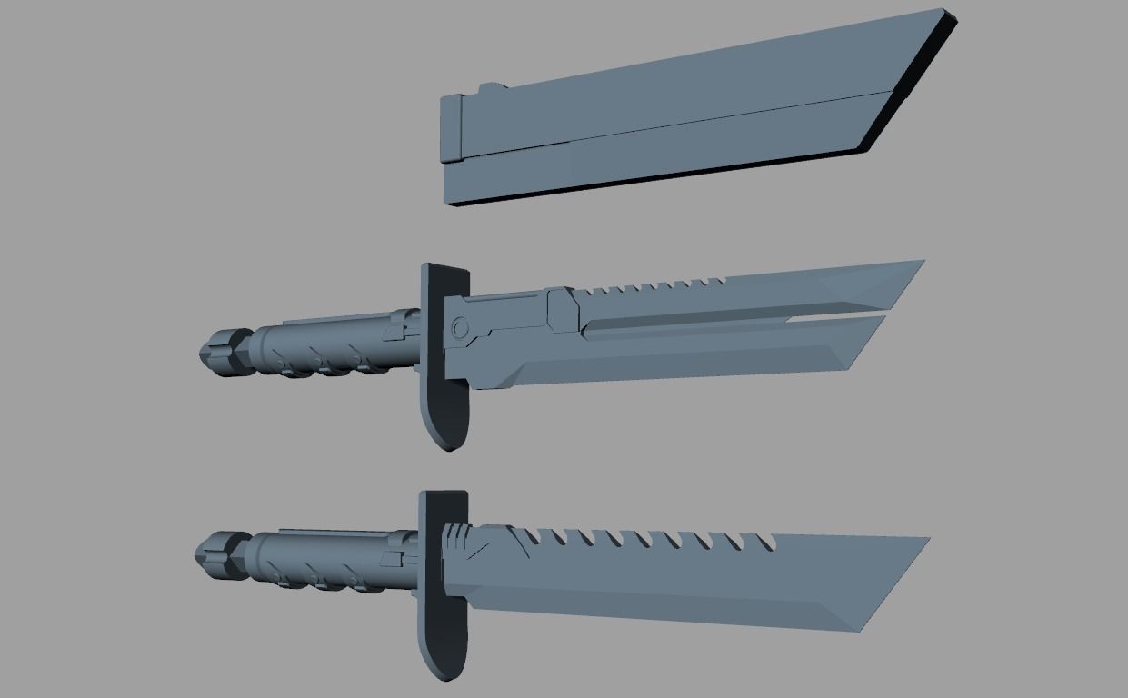 Boba Fett vibroblade dagger from mythos 3d print model 3D model 3D ...