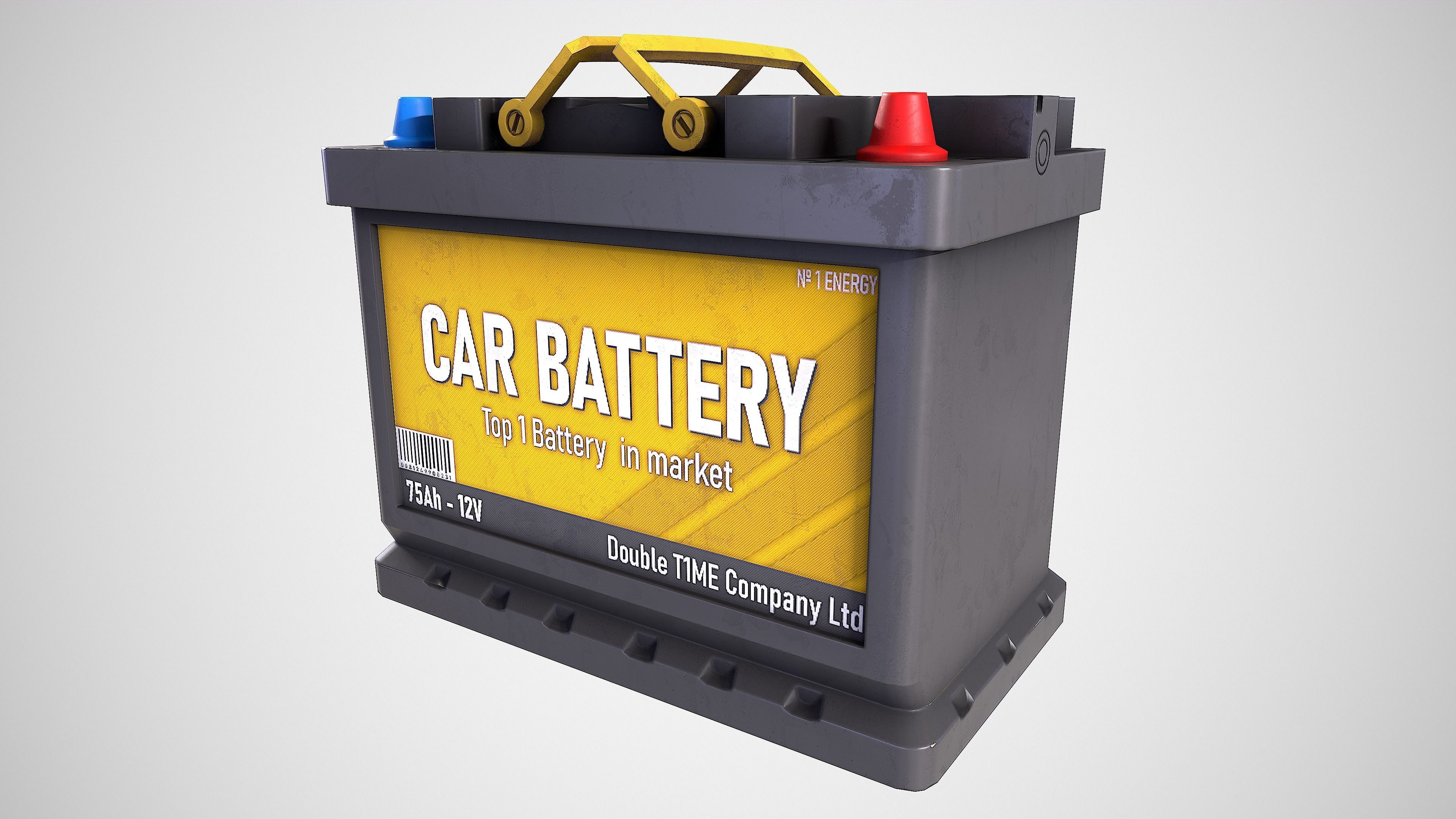 3D model LOW POLY Car Battery 3D model VR / AR / low-poly | CGTrader