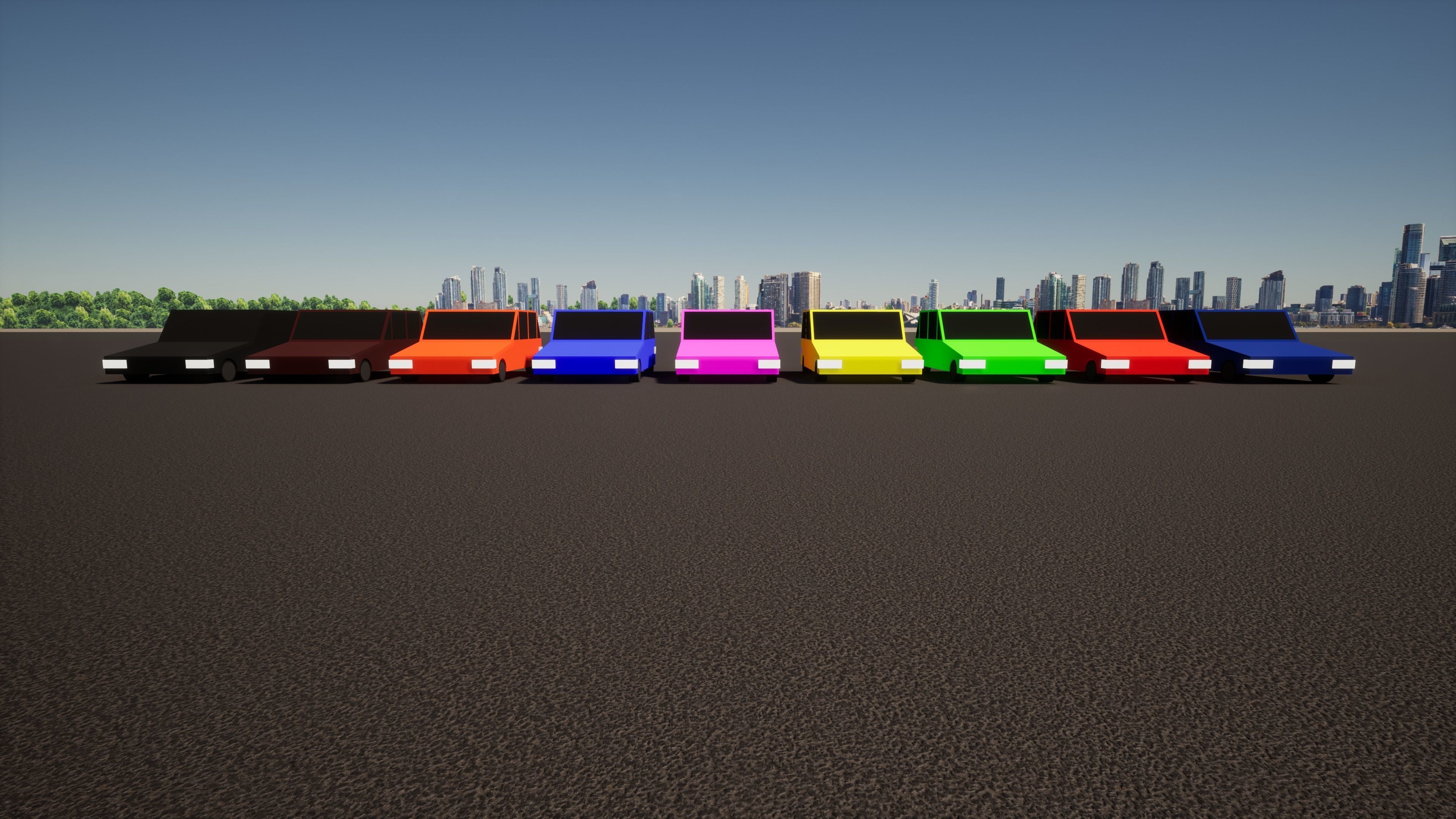 Simple cars free 3D model | CGTrader