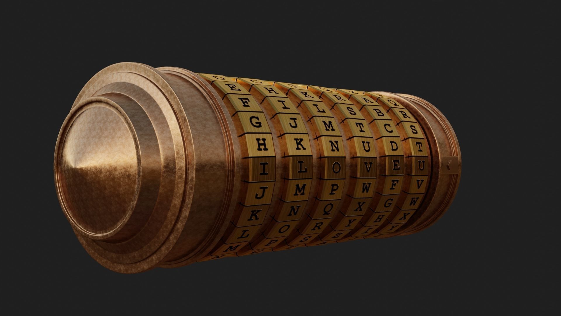 Cryptex Code da Vinci free 3D model | CGTrader