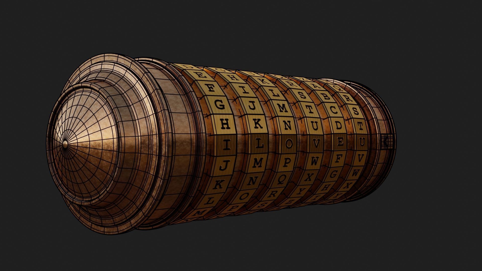 Cryptex Code da Vinci free 3D model | CGTrader