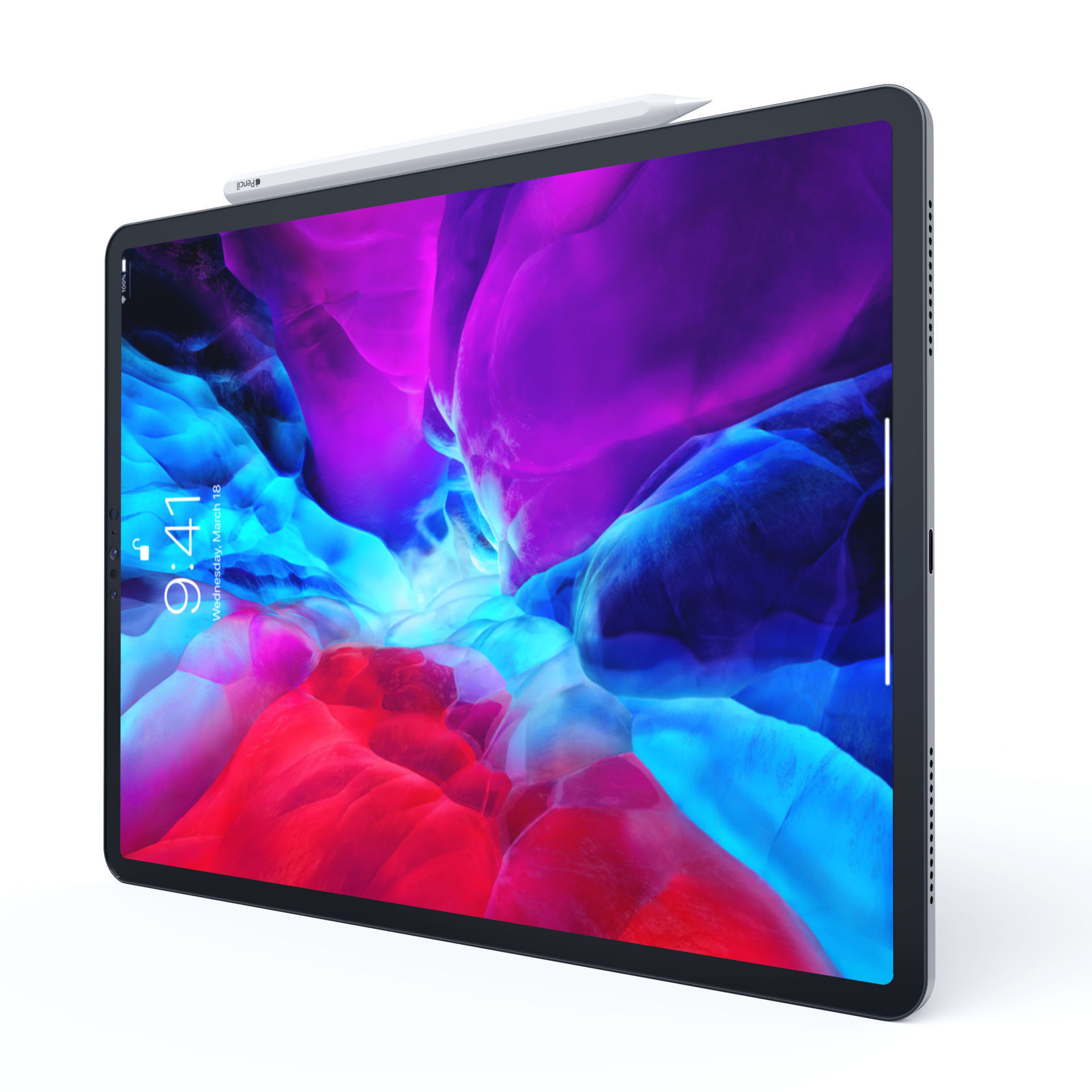 Super Detailed Apple iPad Pro 2020 3D models with Apple pencil 2 3D ...