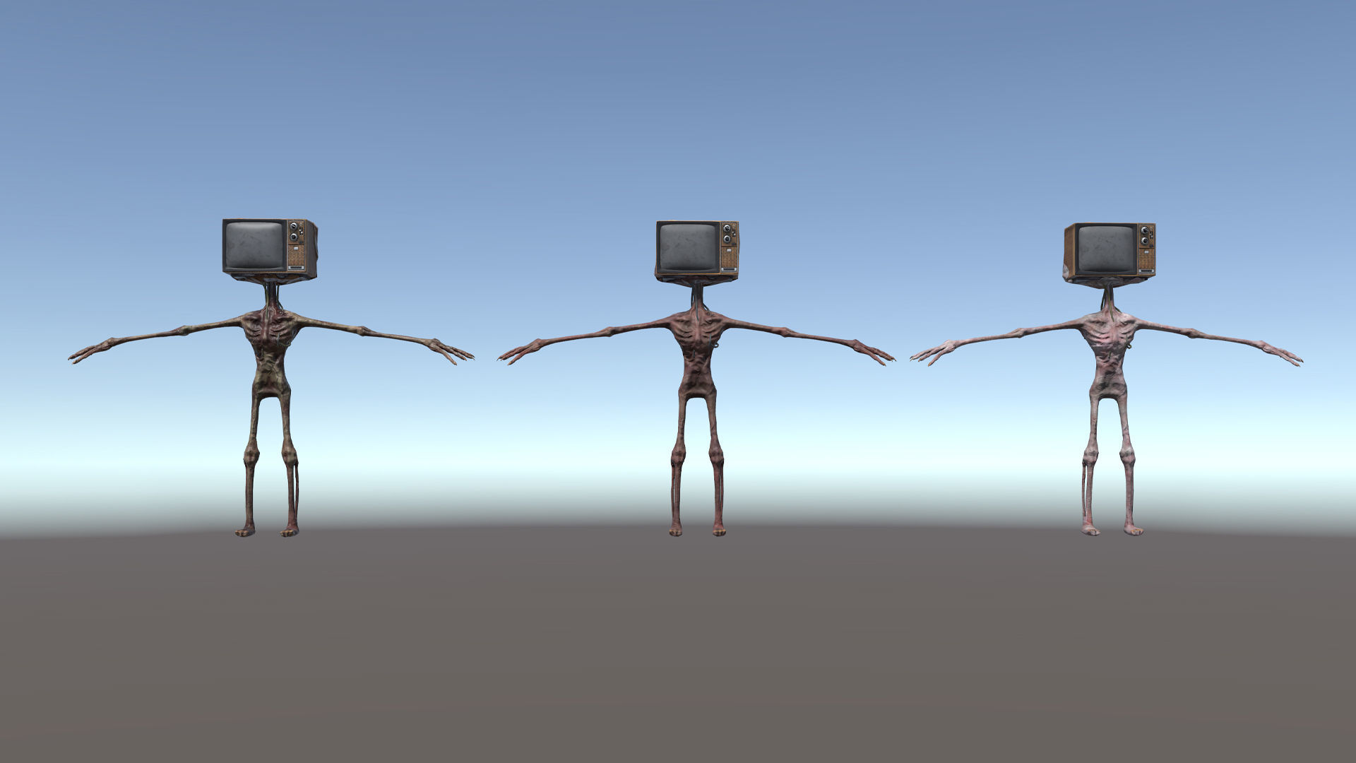 3D model TV head Monster VR / AR / low-poly rigged animated | CGTrader