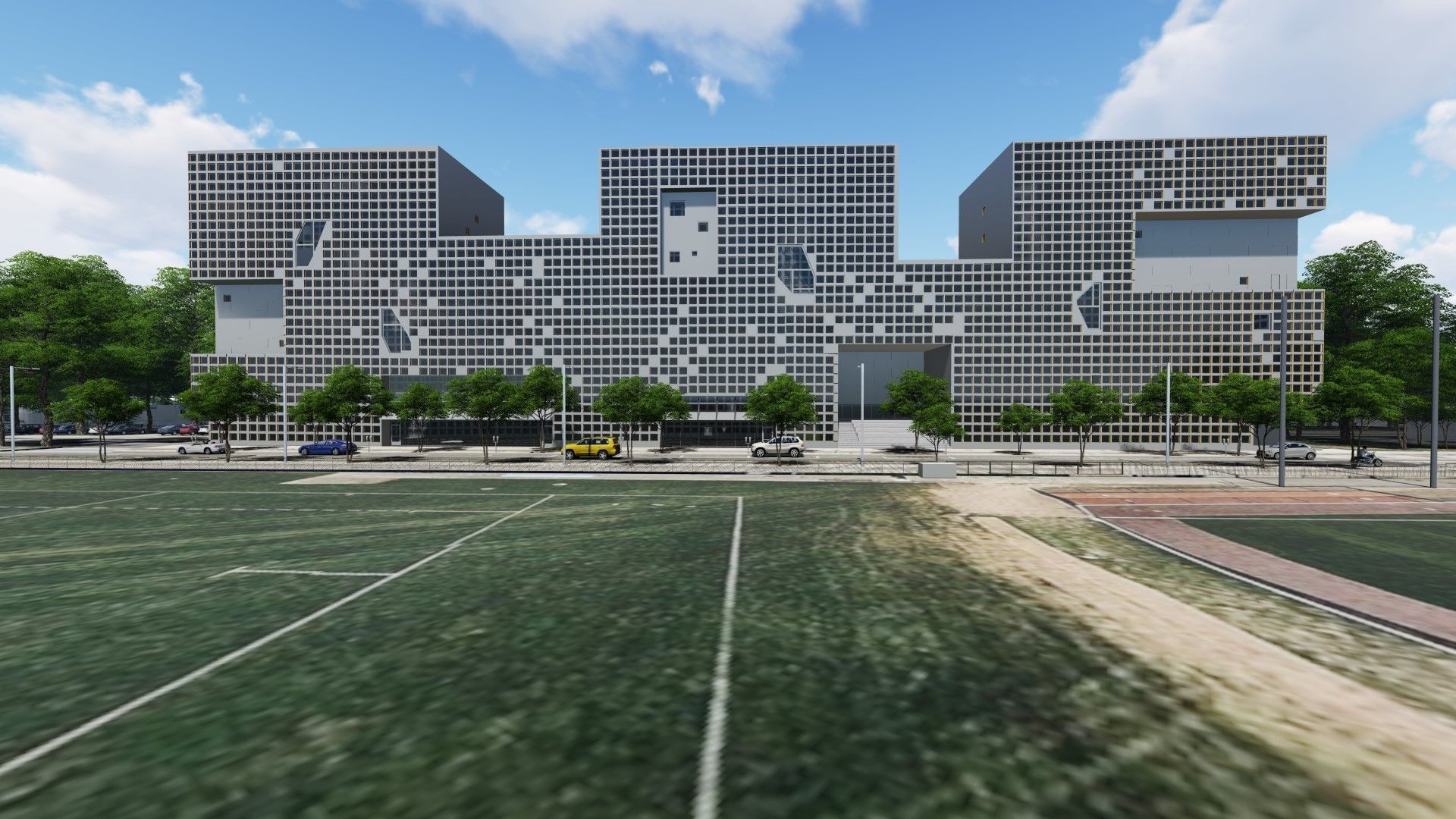 Simmons Hall MIT 3D model | CGTrader