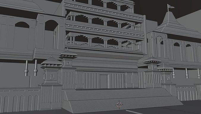 bahubali fort 3D model | CGTrader