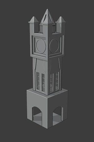 clock tower 3D model | CGTrader