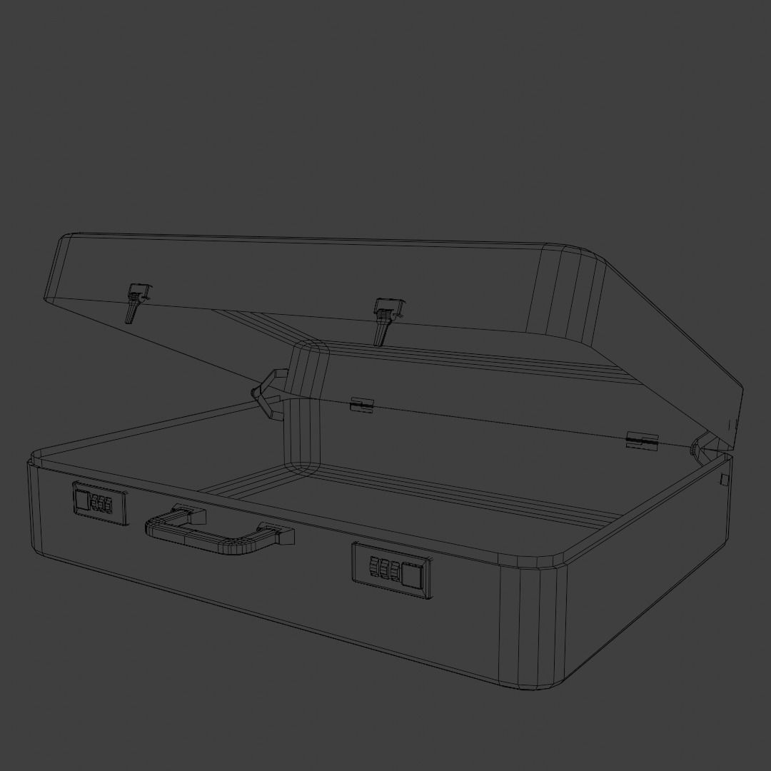 3D model Metallic Briefcase VR / AR / low-poly rigged animated | CGTrader
