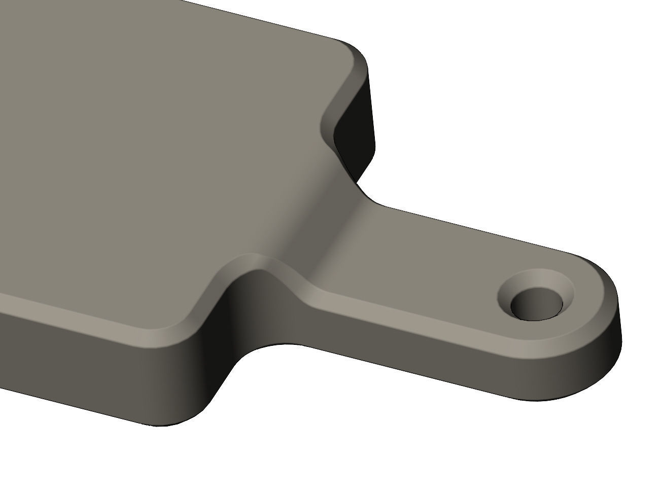 Rectangular serving bowl with handle 3D model 3D printable | CGTrader