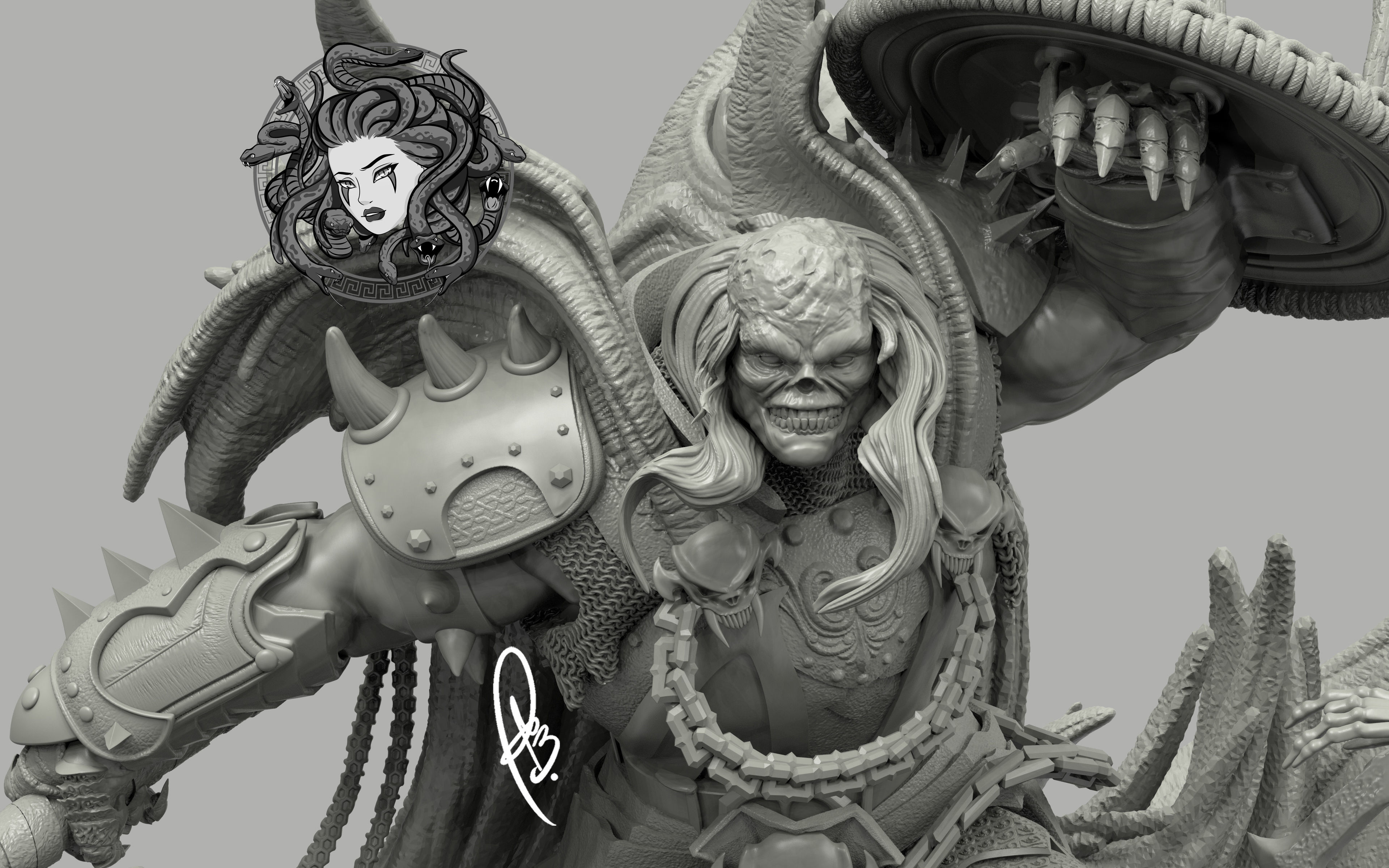 MEDIEVAL HELLSPAWN BY CREATIVE GEEK MB 3D model 3D printable | CGTrader