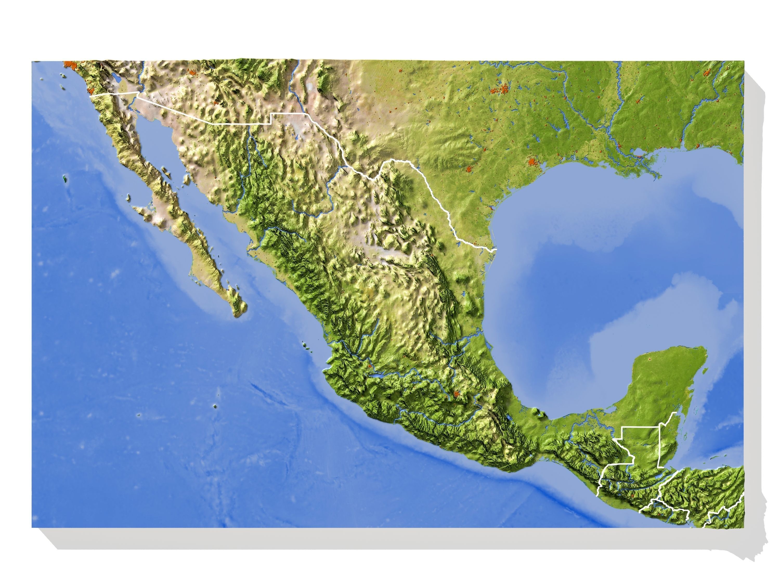 Mexico High resolution 3D relief maps 3D model | CGTrader