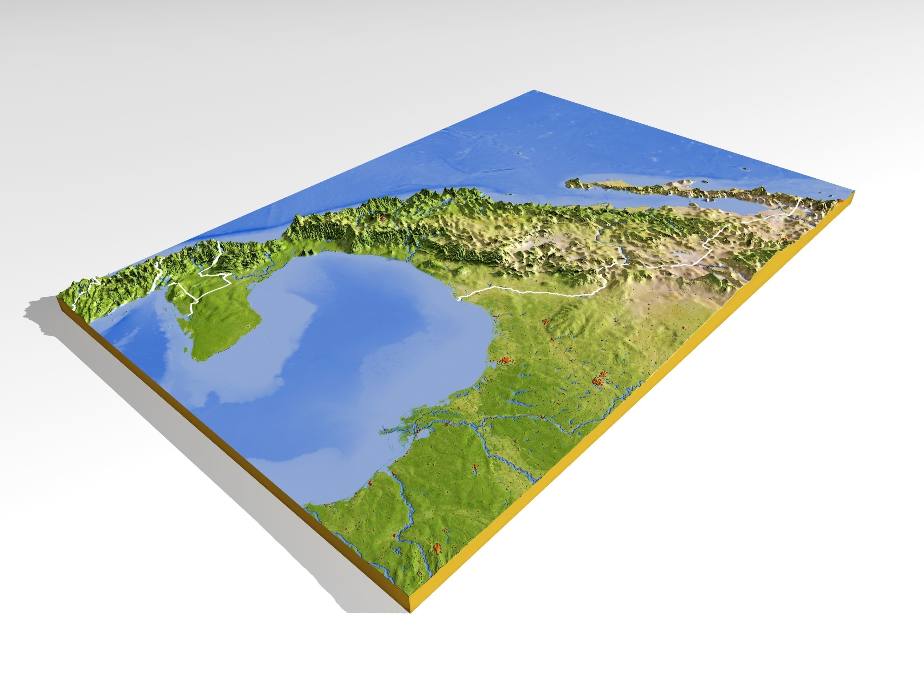 Mexico High resolution 3D relief maps 3D model | CGTrader