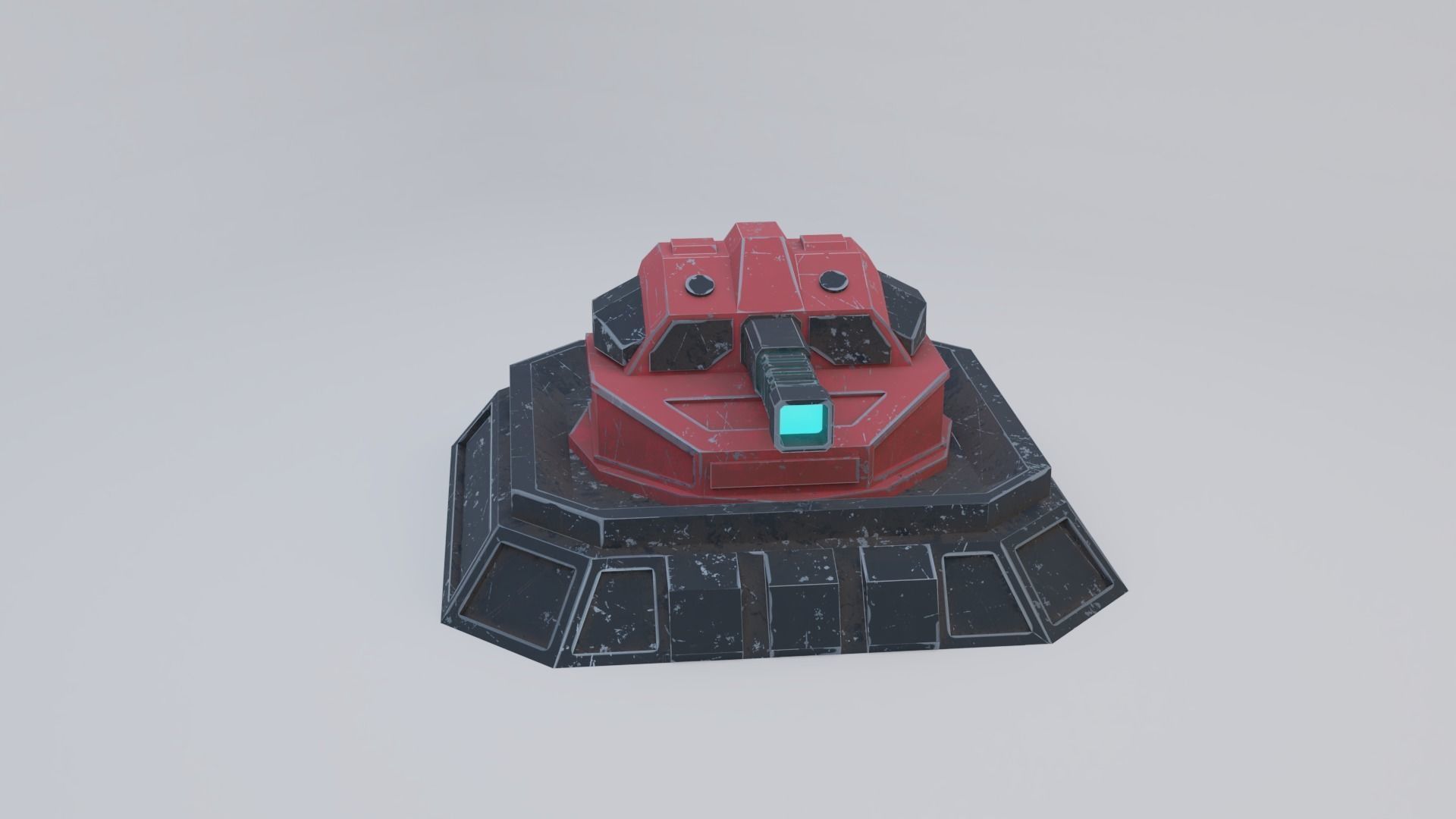 Sci-Fi Laser Turret free VR / AR / low-poly 3D model | CGTrader