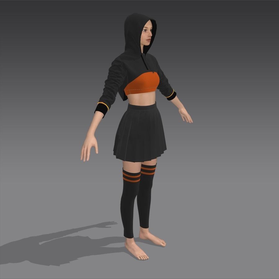 Female Outfit 3D model | CGTrader
