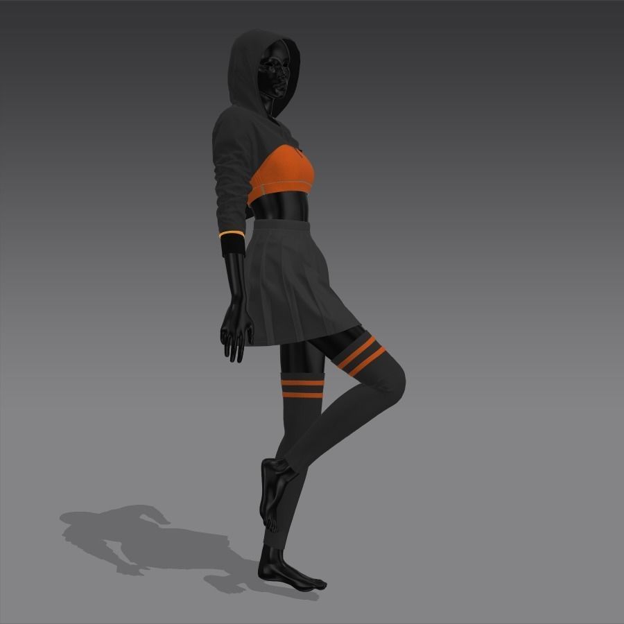 Female Outfit 3D model | CGTrader