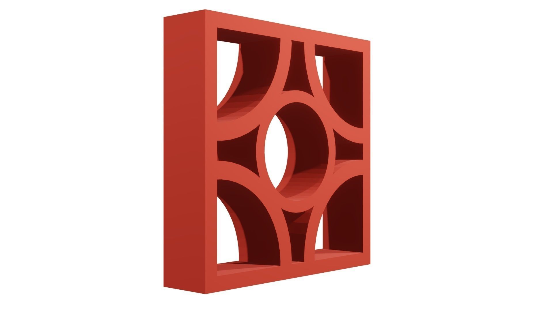 Brick Jaali block archCircle 3D model | CGTrader
