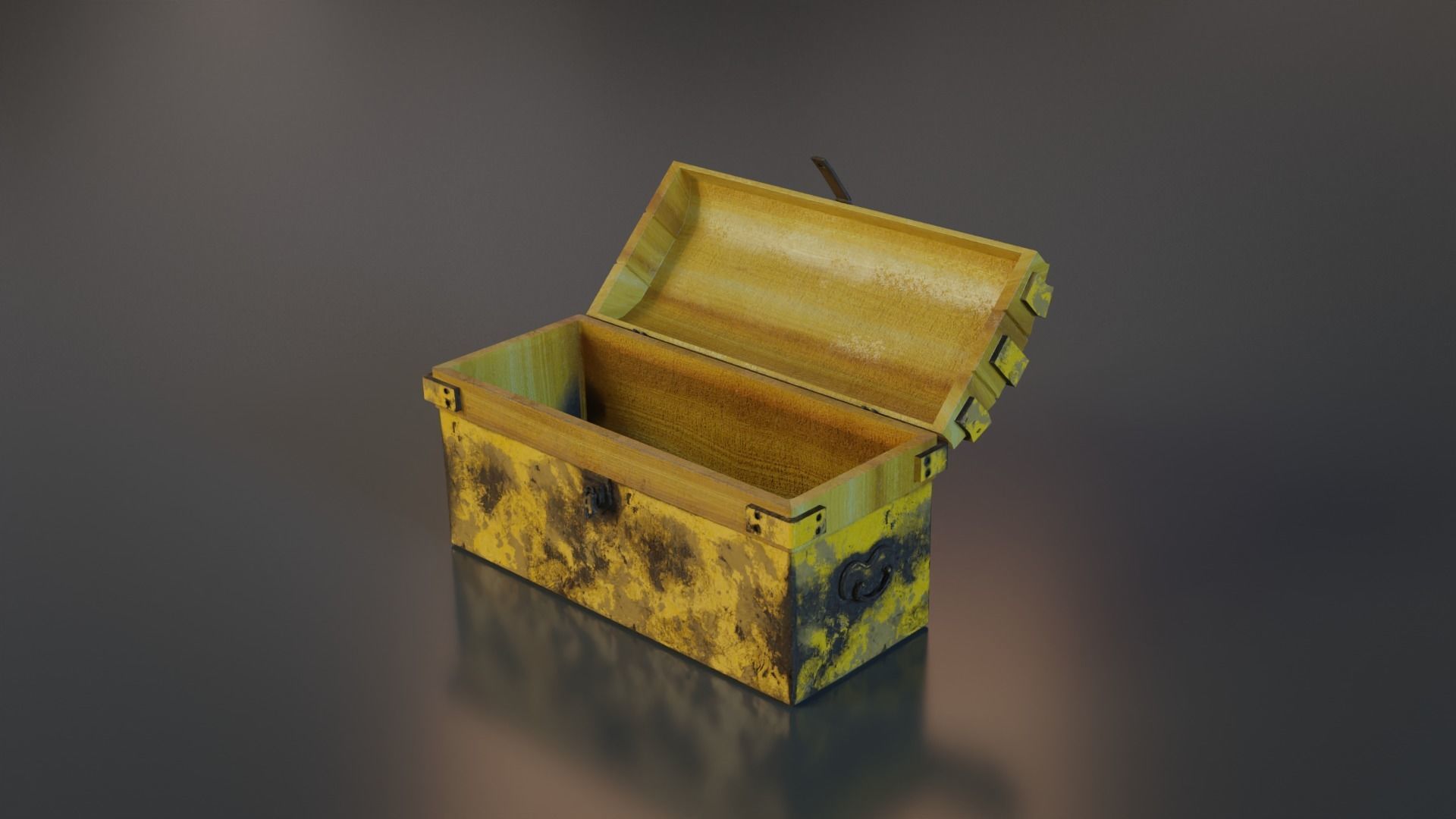 Old worn chests 3D model | CGTrader