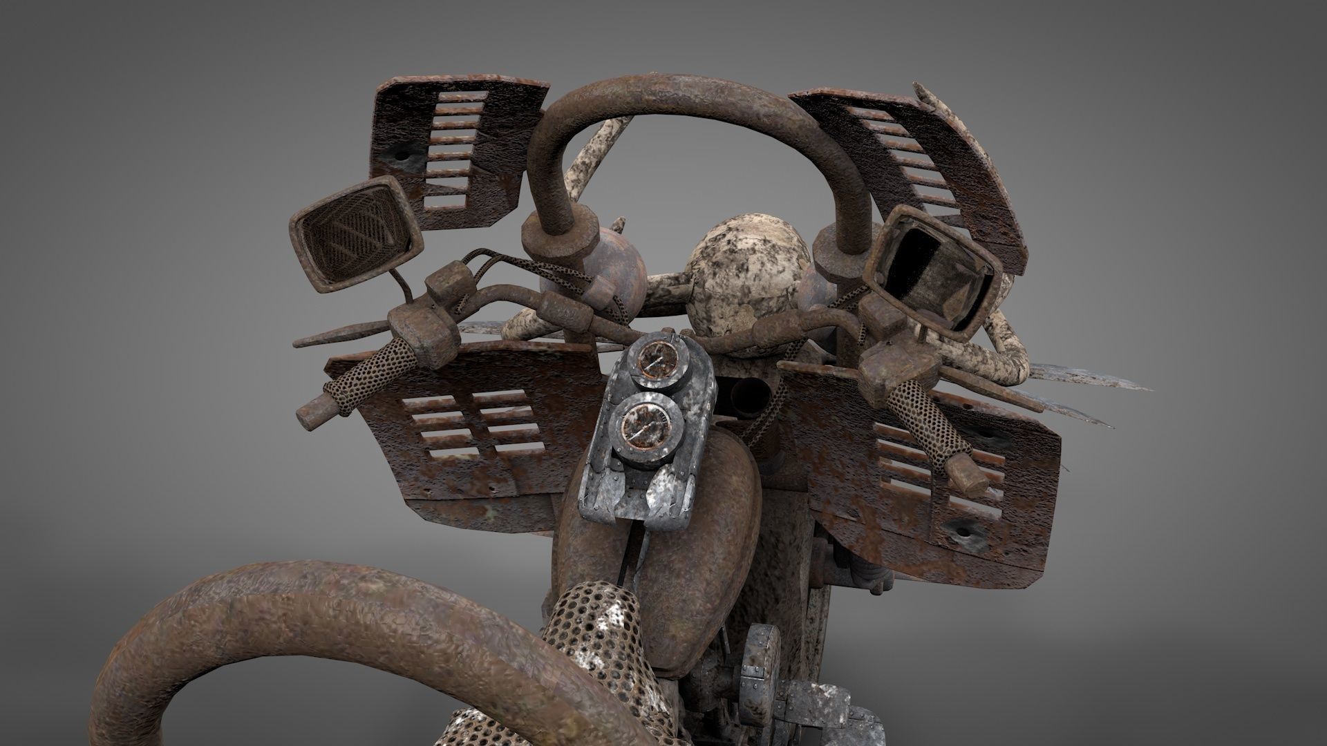 Post Apocalyptic Survival Bike 3D model | CGTrader