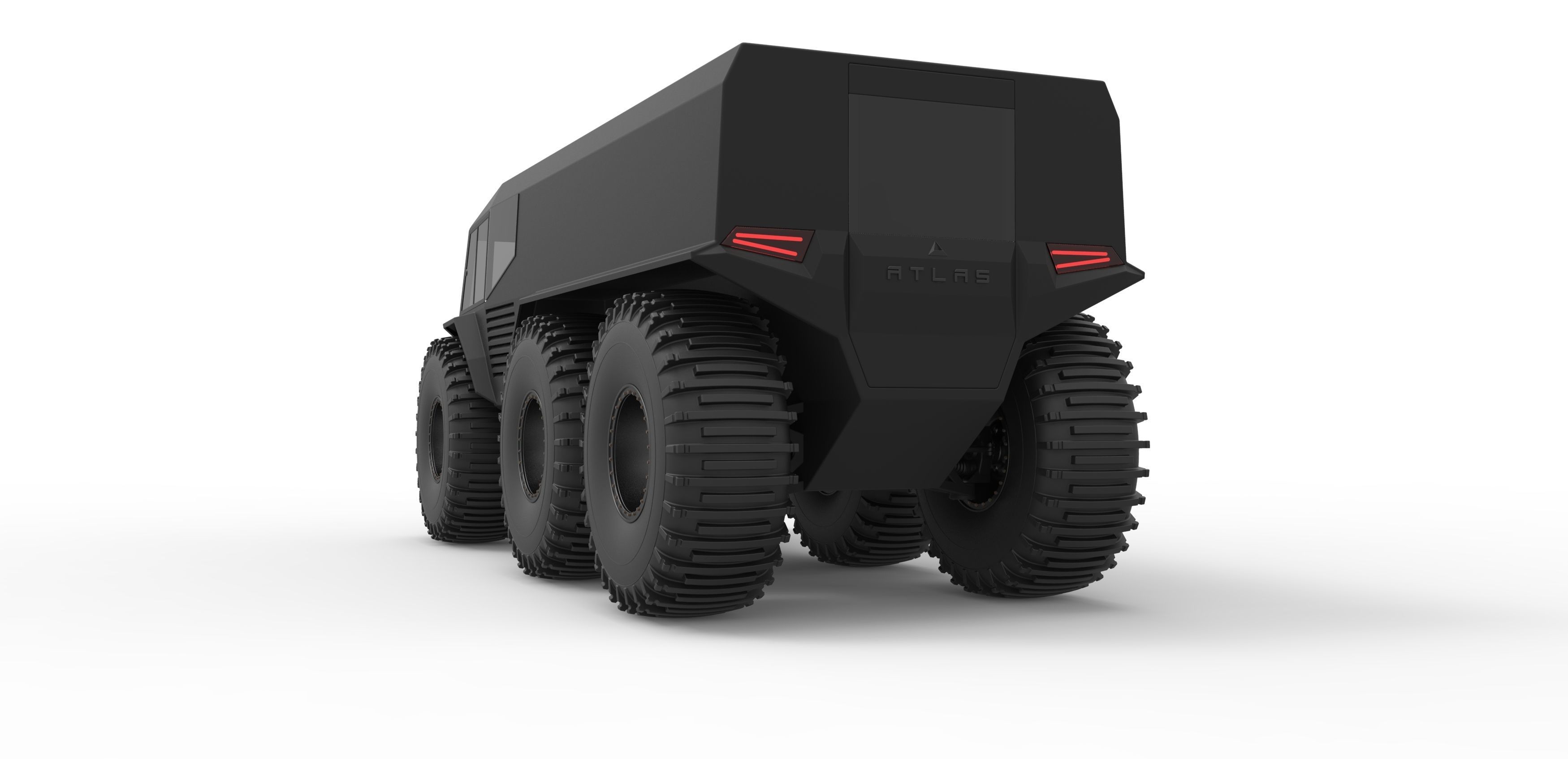 Atlas ATV 6x6 concept 3D model | CGTrader