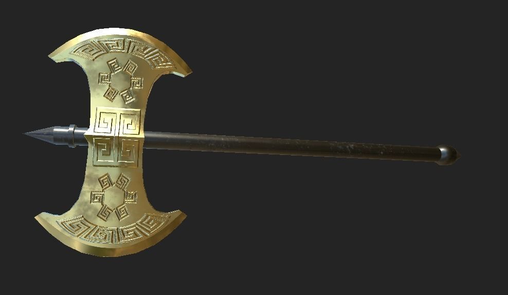 3D model Ancient Greece weapons pack by ArtBaseOfATLAS VR / AR / low ...