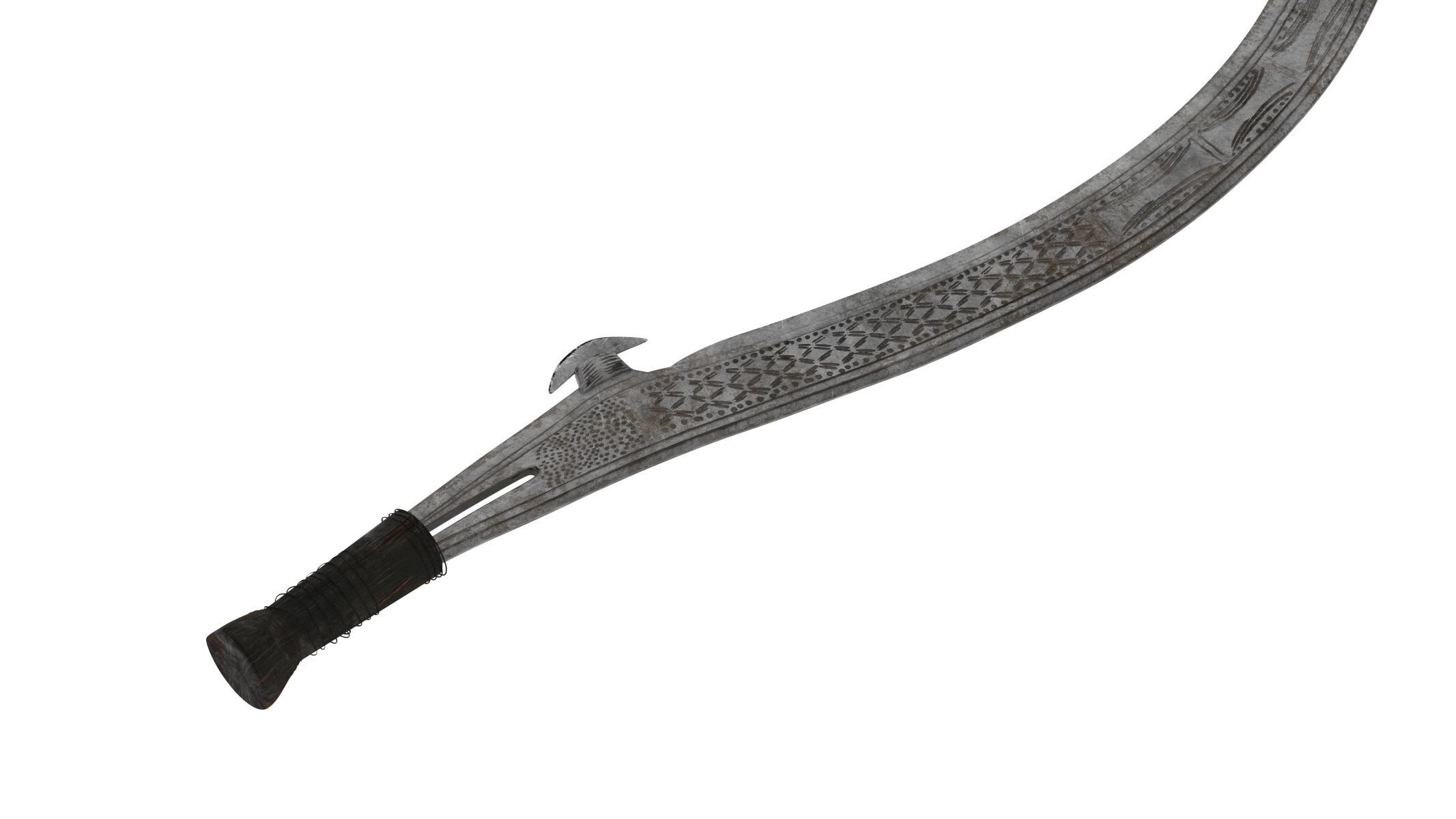 3D model Mambele hybrid Knife Axe VR / AR / low-poly | CGTrader