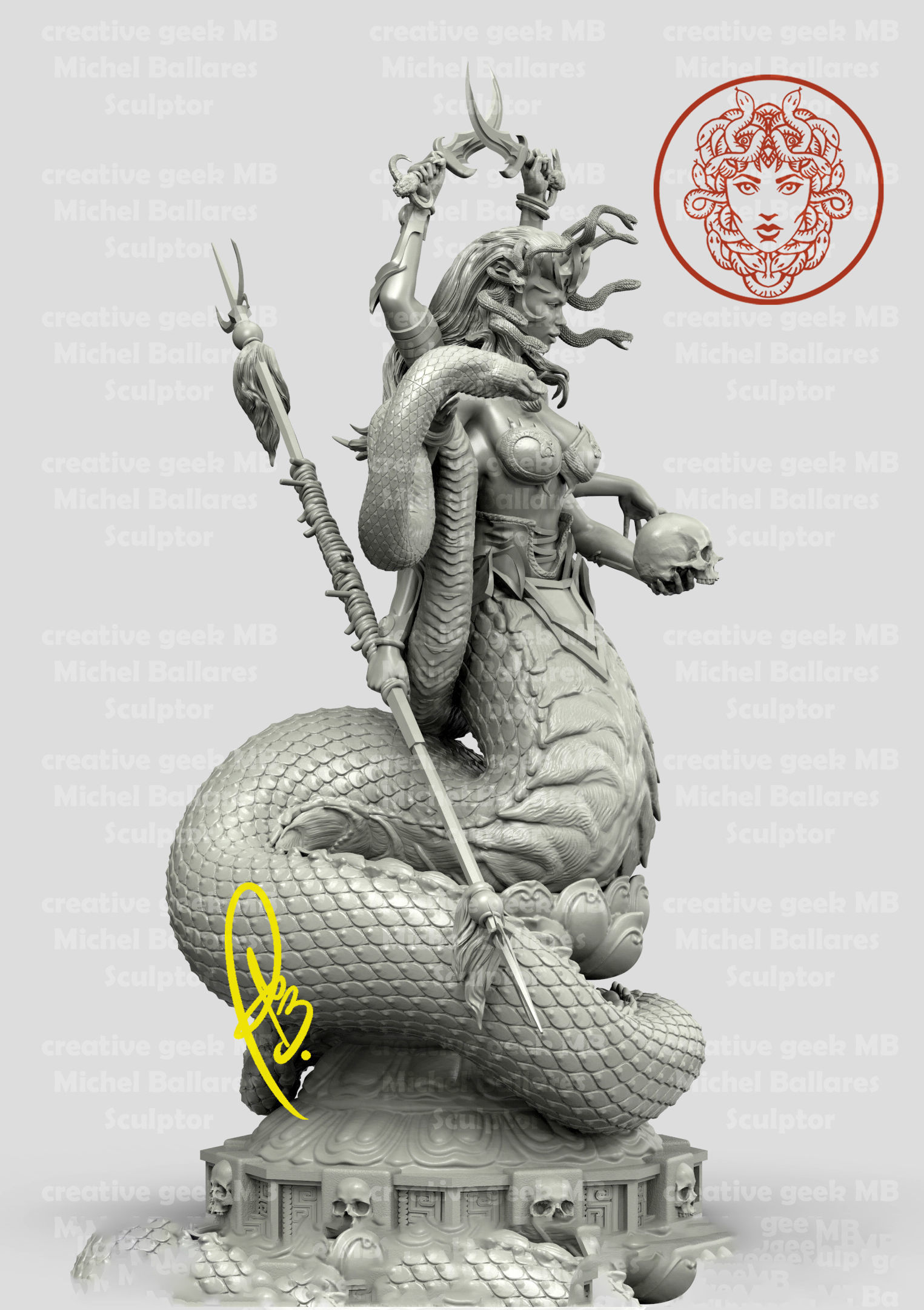 MARILITH BY CREATIVE GEEK MB 3D model 3D printable | CGTrader