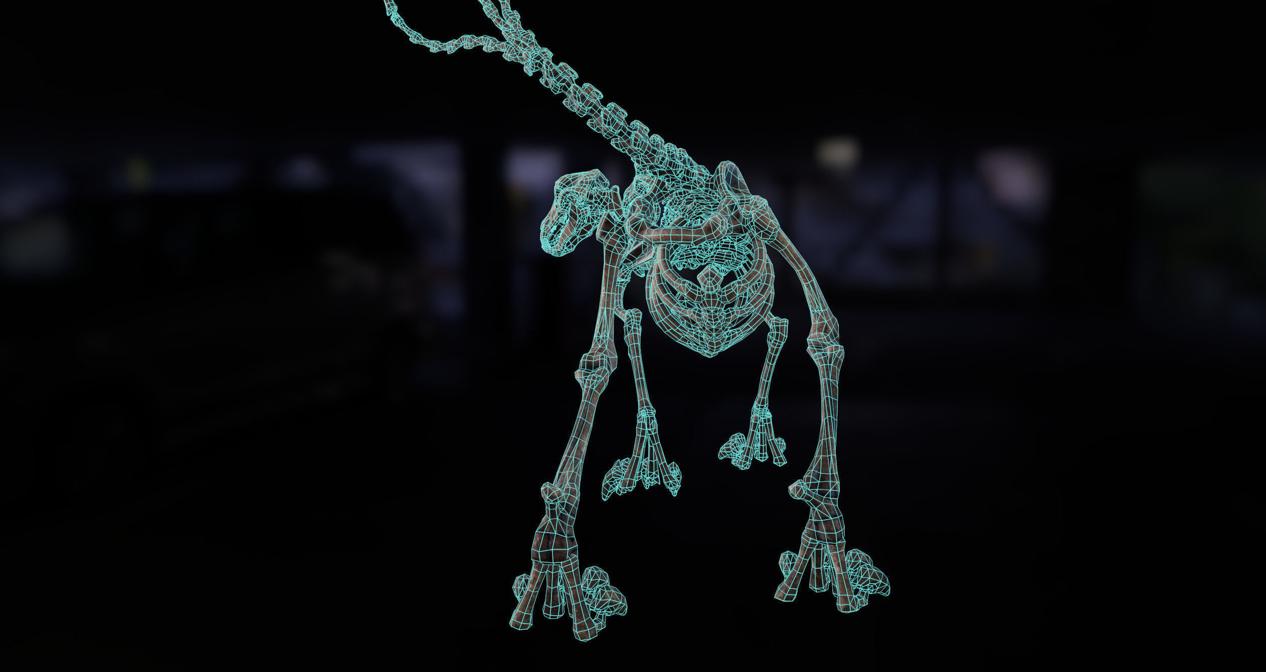 3D model Cerberus skeleton VR / AR / low-poly | CGTrader