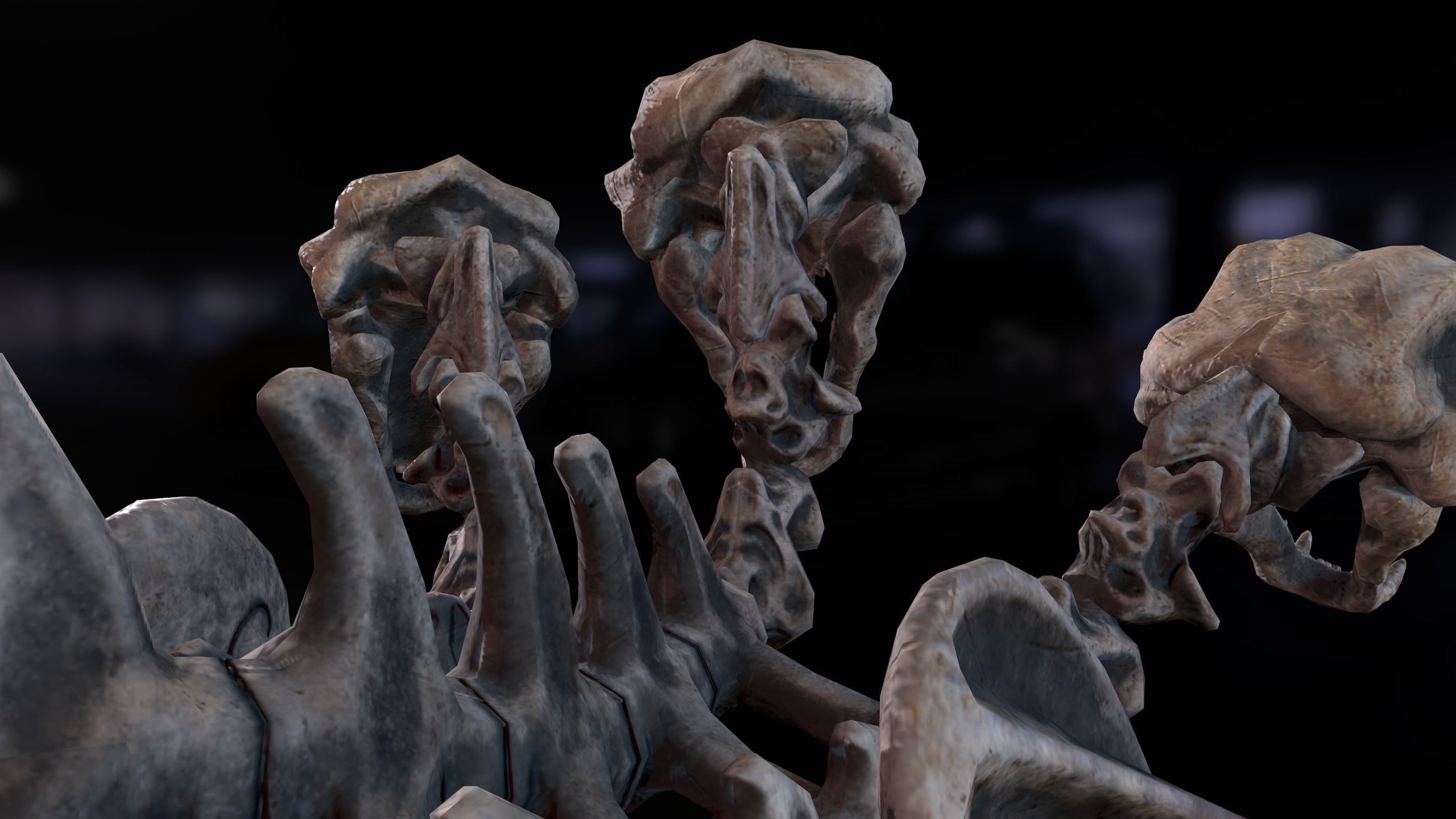 3D model Cerberus skeleton VR / AR / low-poly | CGTrader