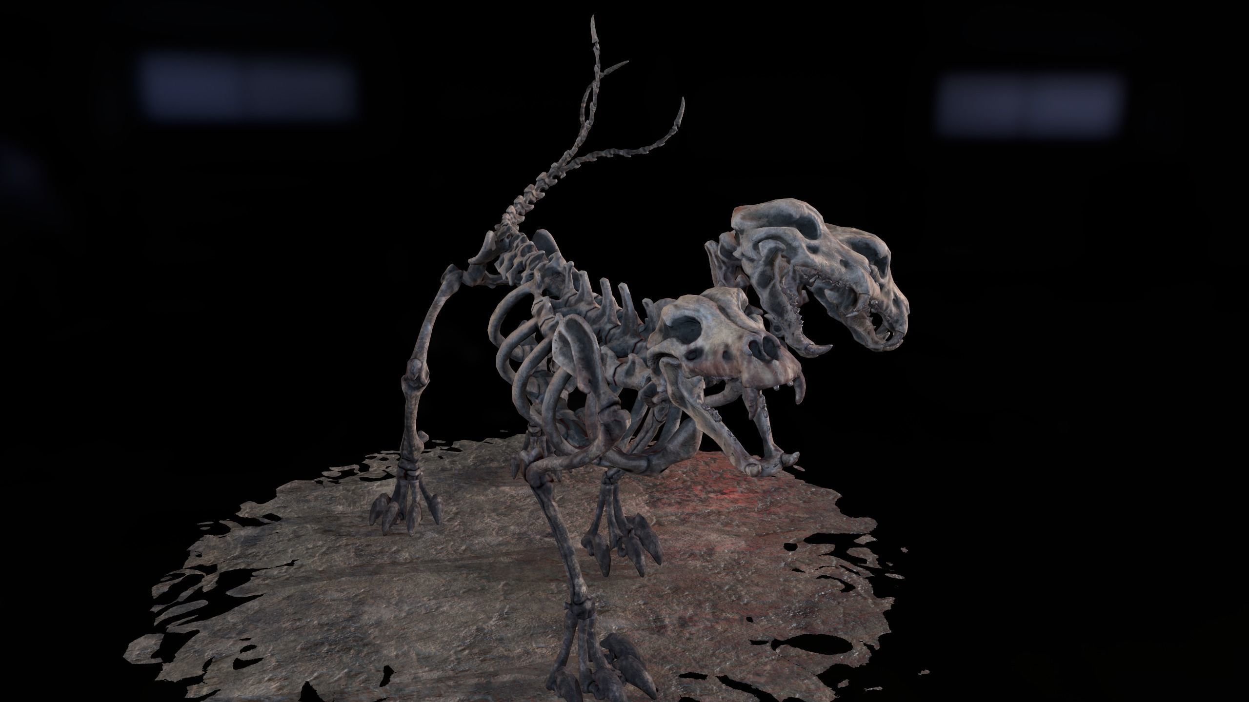 3D model Cerberus skeleton VR / AR / low-poly | CGTrader