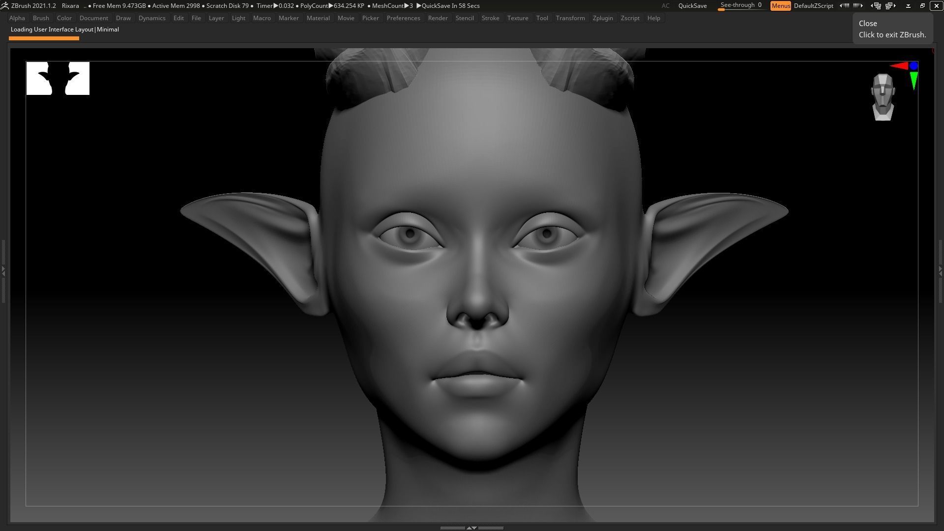 Demon Hunter - High Poly Model Base Mesh free 3D model | CGTrader