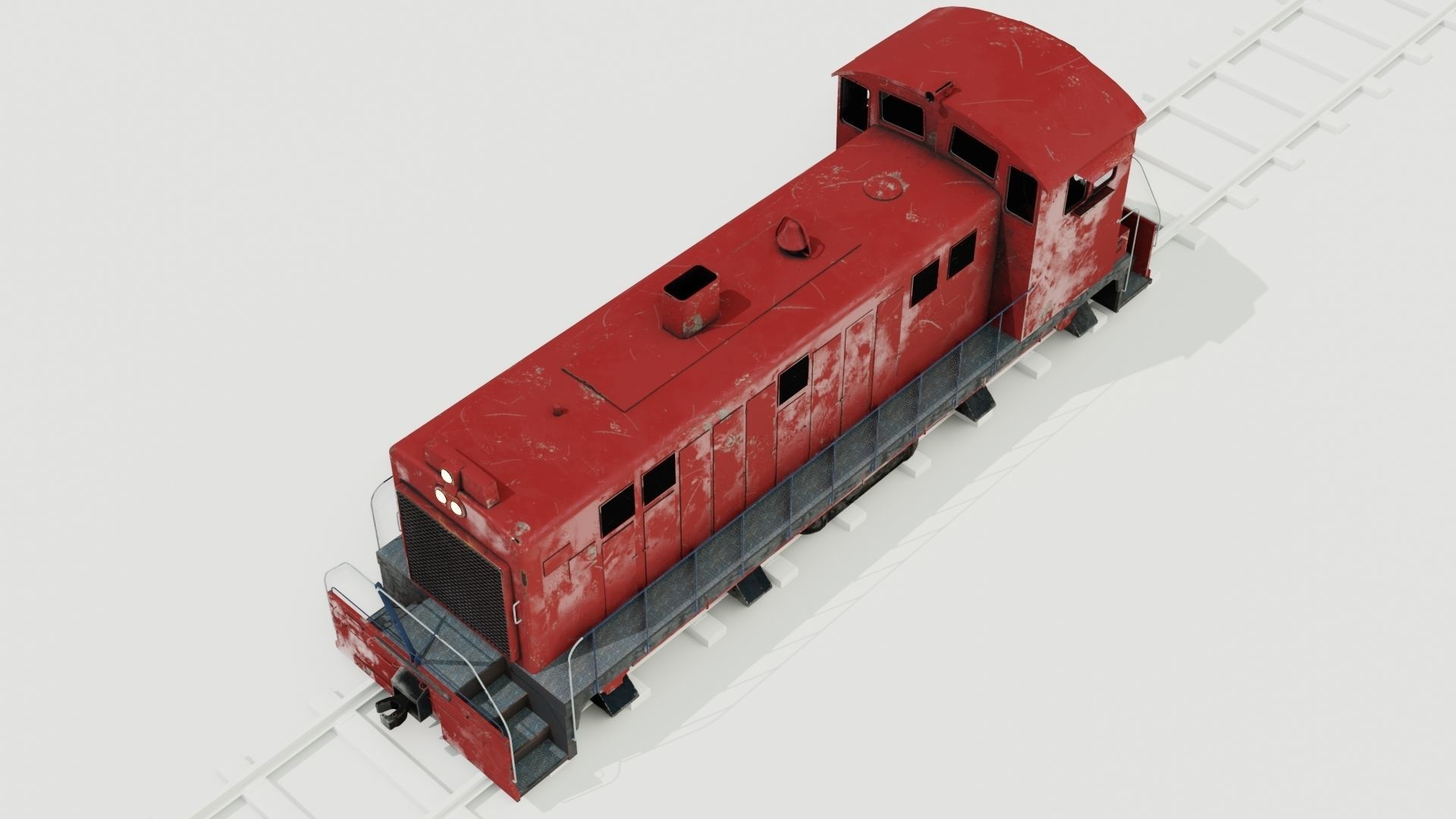 3D model Diesel locomotive 3D model textures 4K PBR VR / AR / low-poly ...