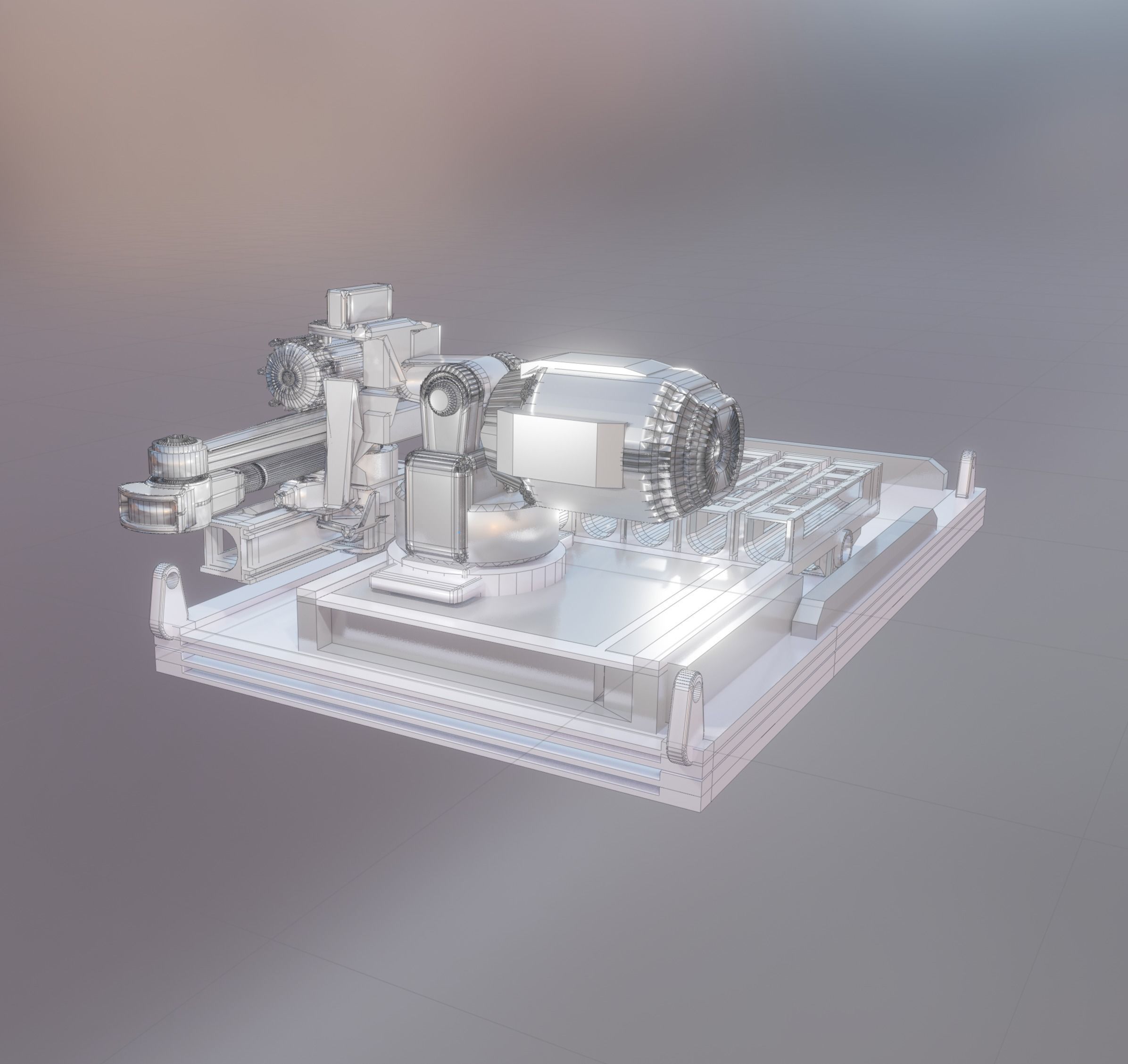 Robot Launcher Unit 3D model | CGTrader