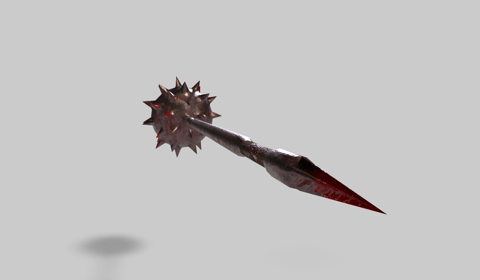 3D model Gladiator-style spiked maul melee weapon VR / AR / low-poly ...