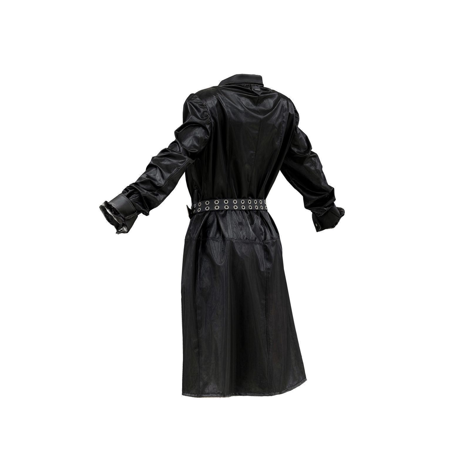 CATANZARO Belted Fetish Coat 3D model | CGTrader