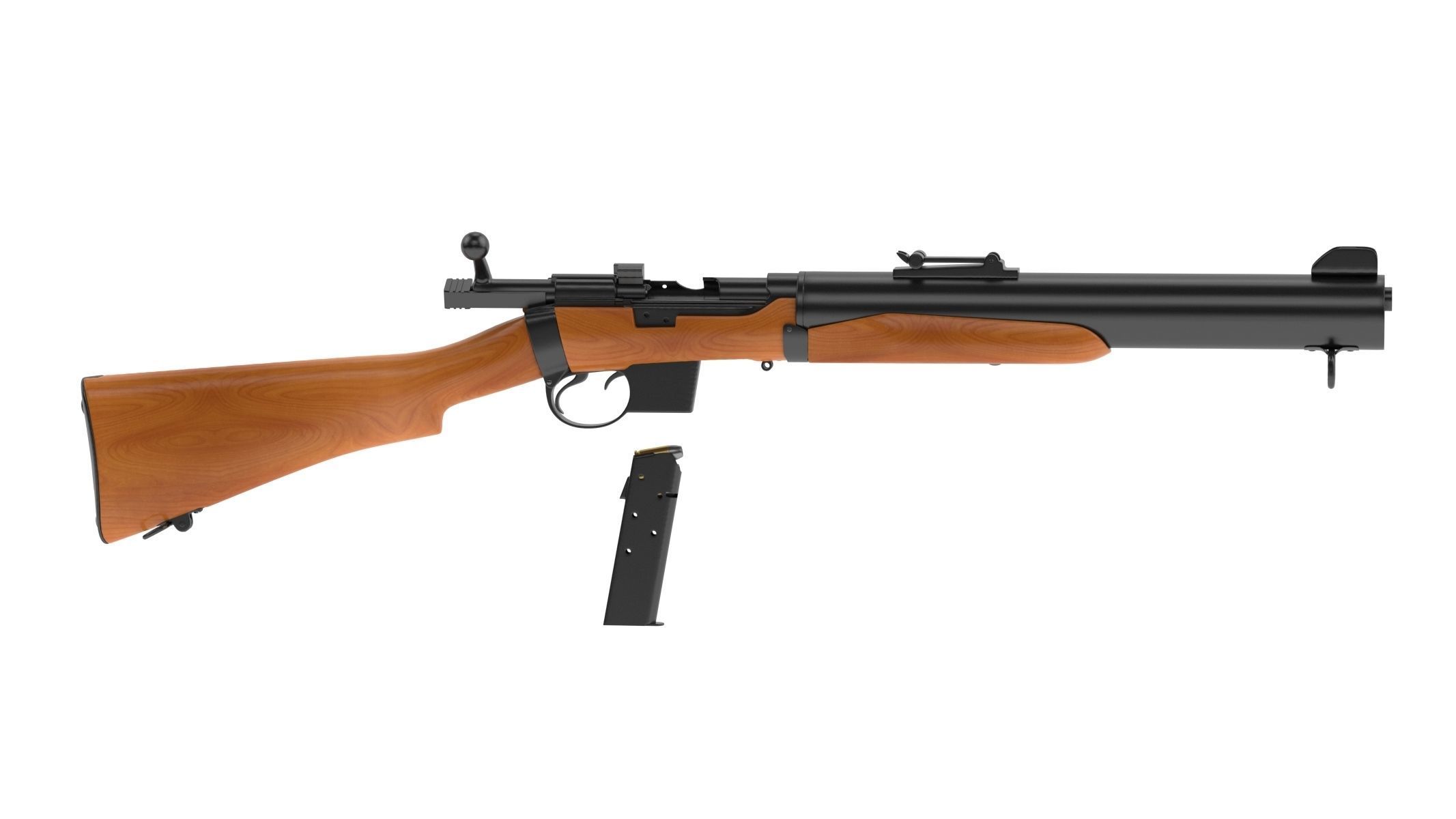 De Lisle Carbine 3D model | CGTrader