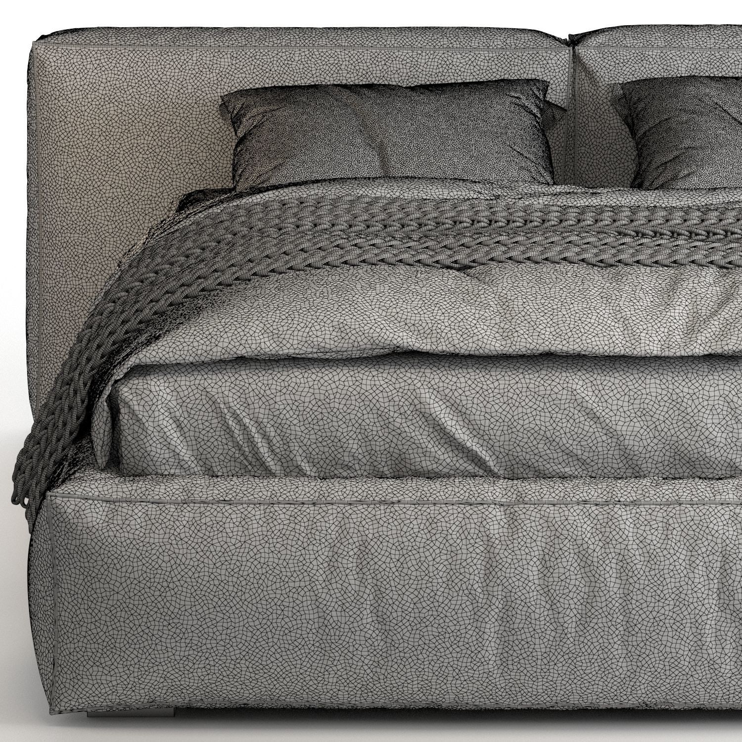 Bonaldo Fluff bed 3D model | CGTrader