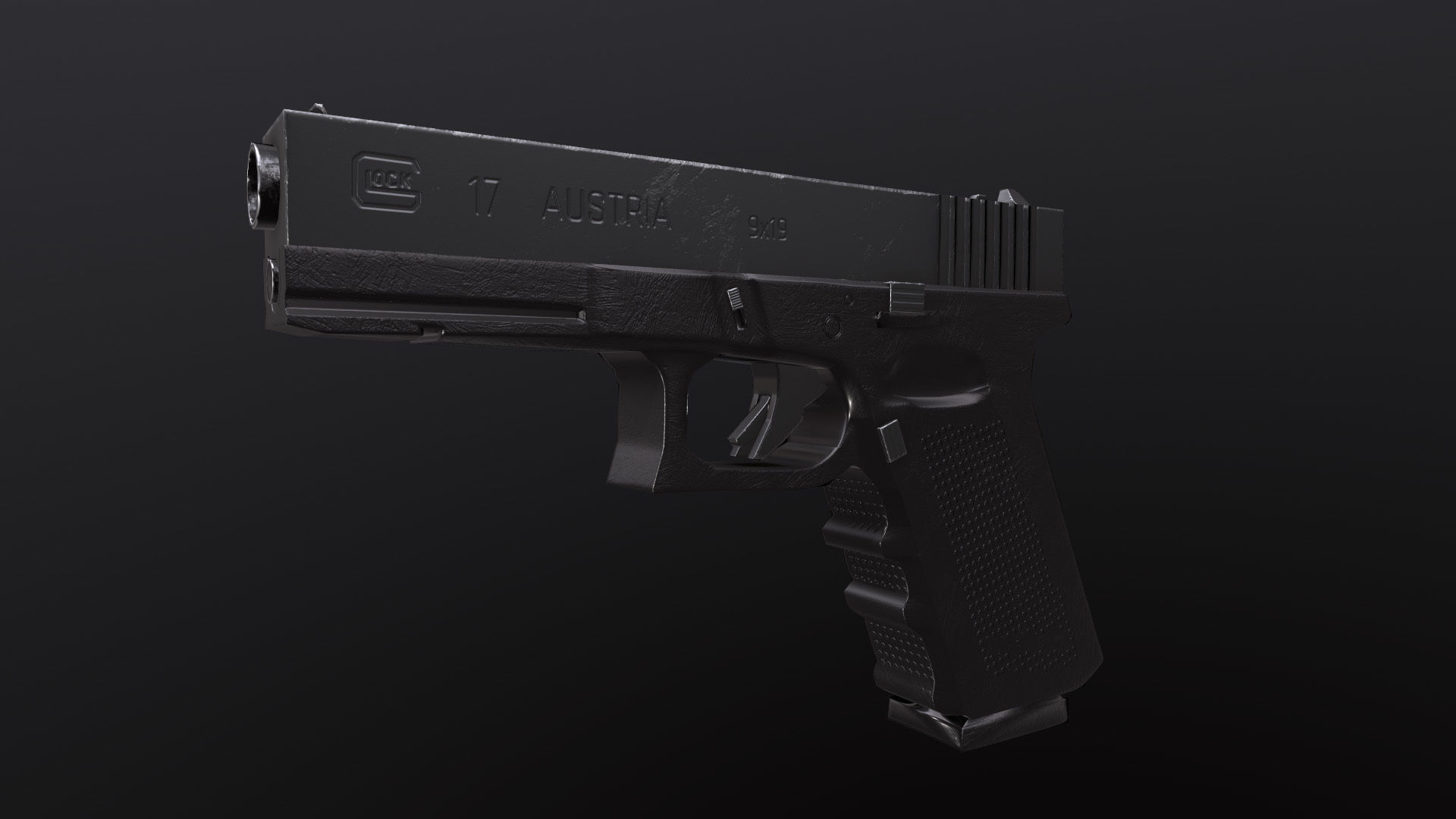 3D model Pistol Glock 17 Bonus Bullet VR / AR / low-poly | CGTrader