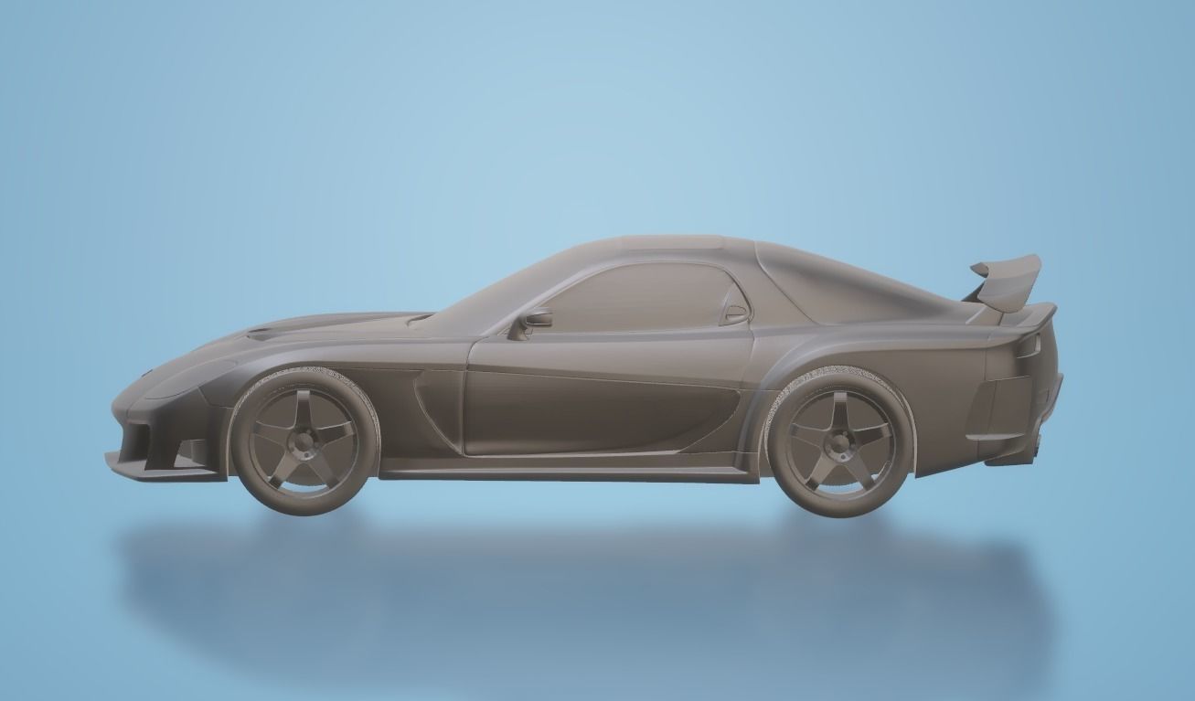 HANS MAZDA VEILSIDE RX-7 3D model 3D printable | CGTrader