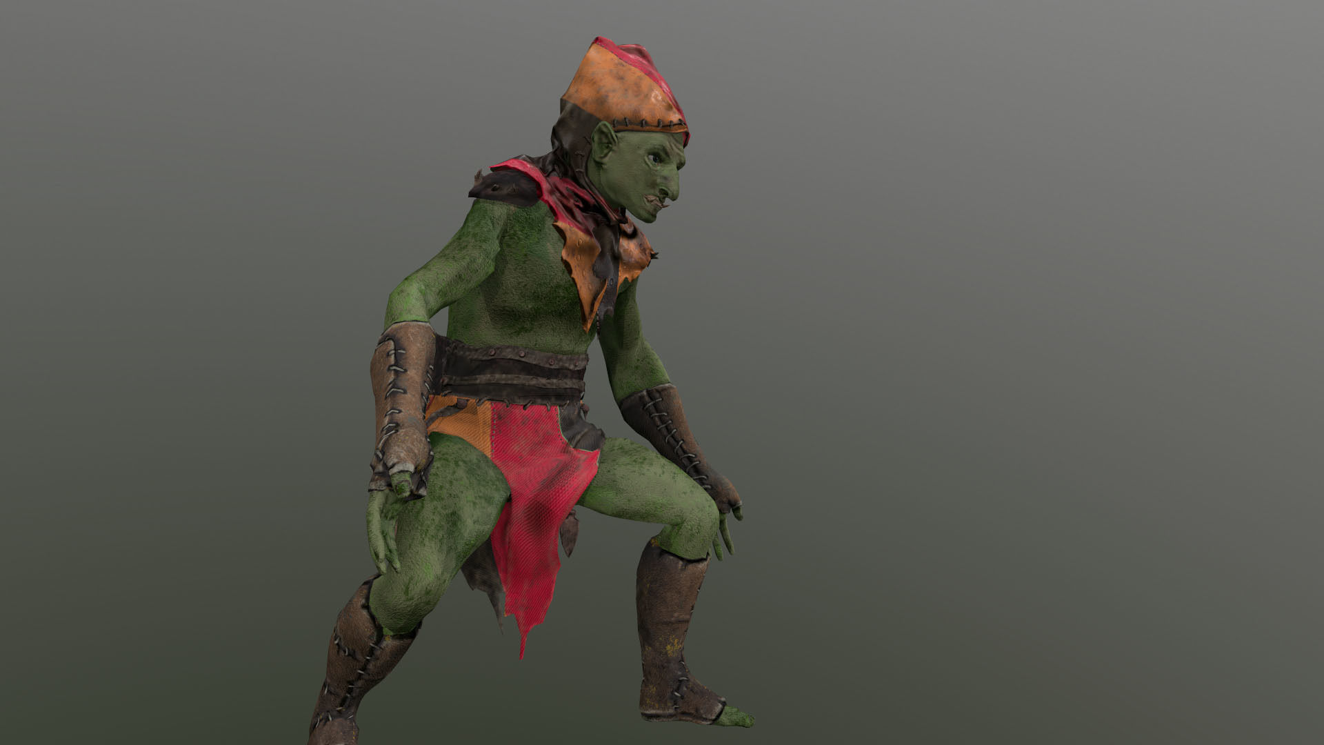 3D model Thin Orc VR / AR / low-poly rigged animated | CGTrader