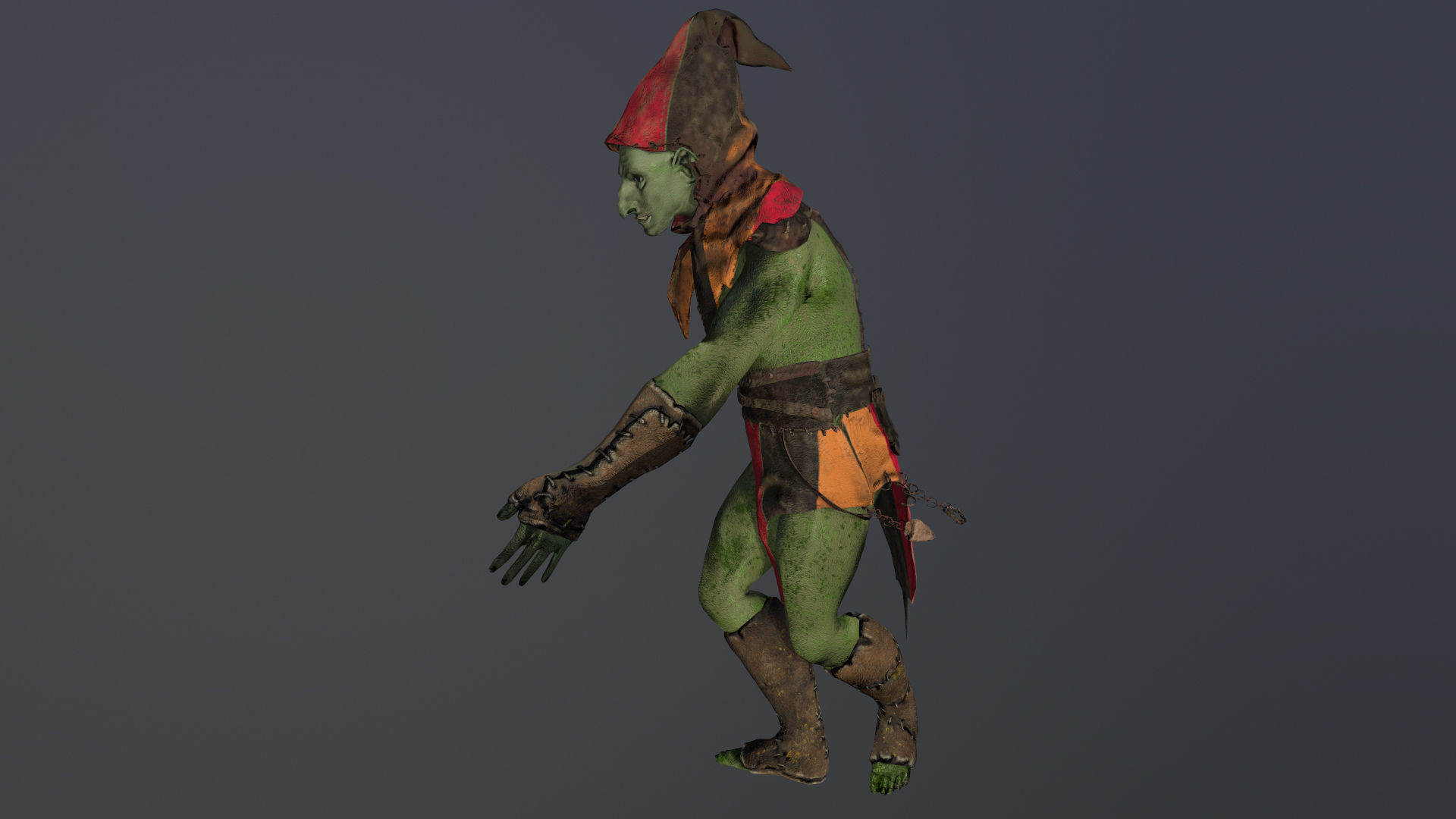 3D model Thin Orc VR / AR / low-poly rigged animated | CGTrader