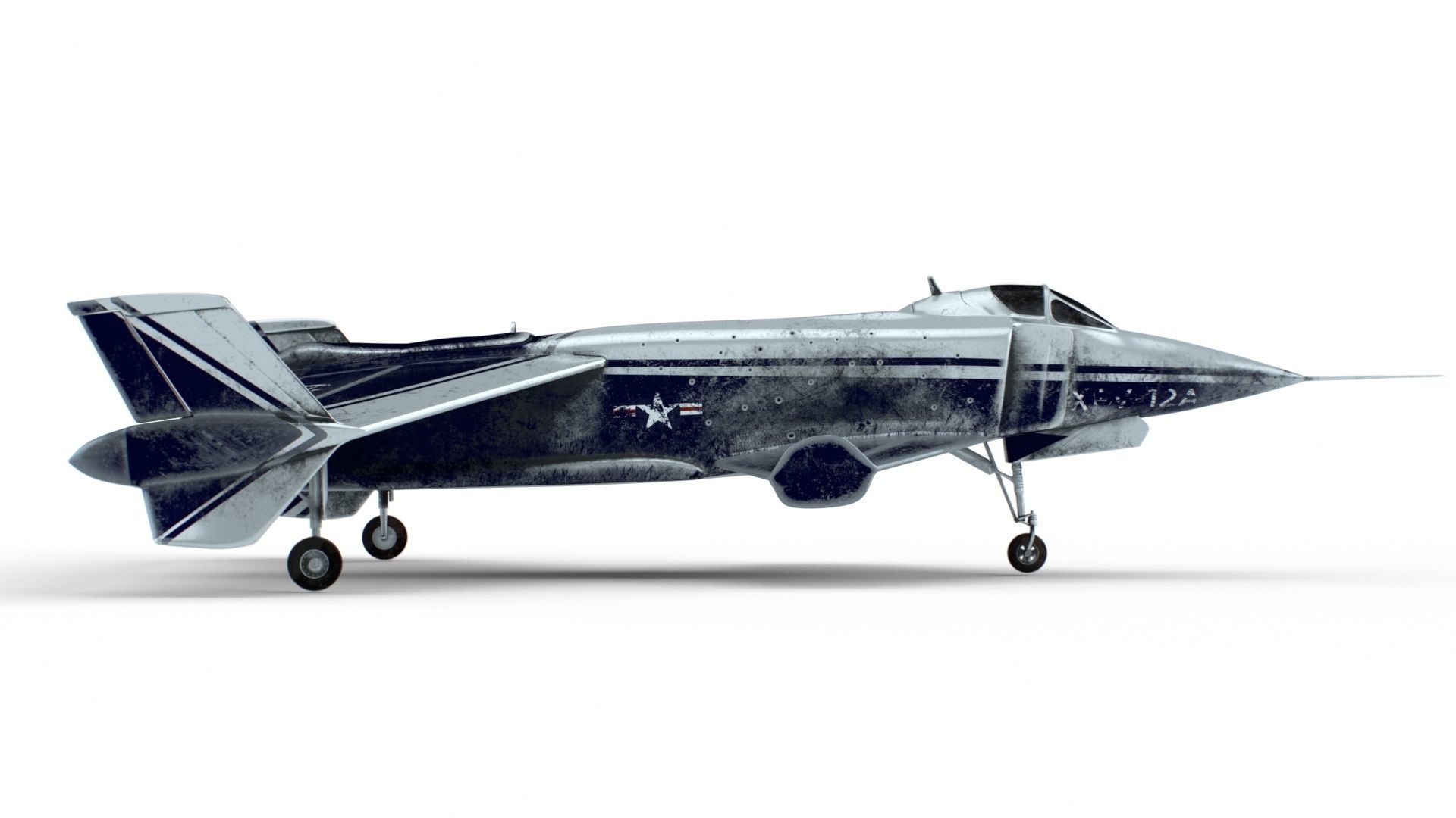 Rockwell XFV-12A 3D model | CGTrader