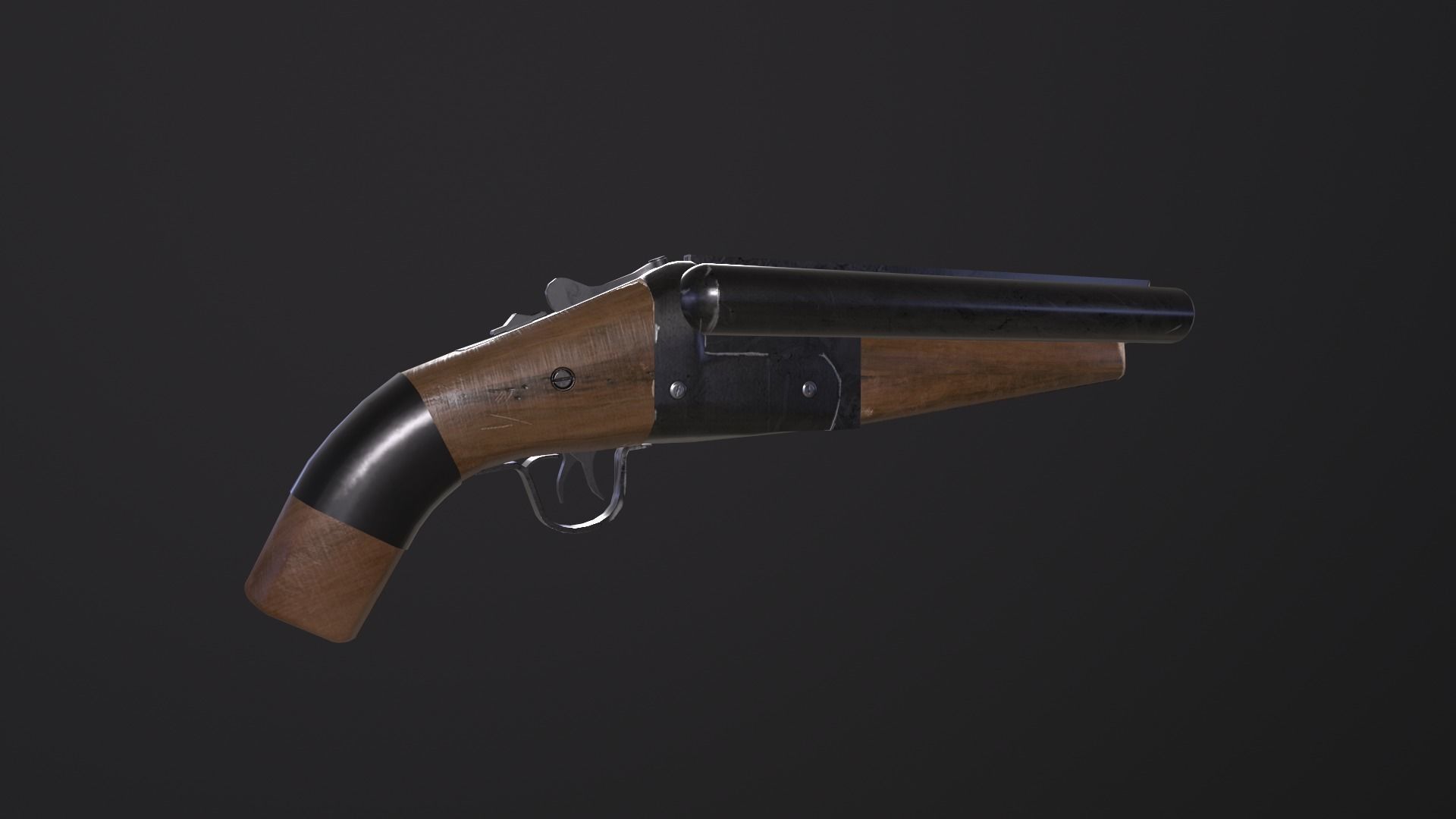 3D model Sawed Off Shotgun VR / AR / low-poly | CGTrader