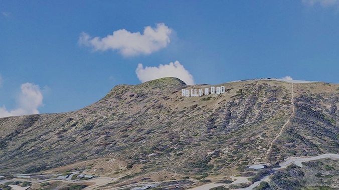Hollywood Sign free 3D model | CGTrader