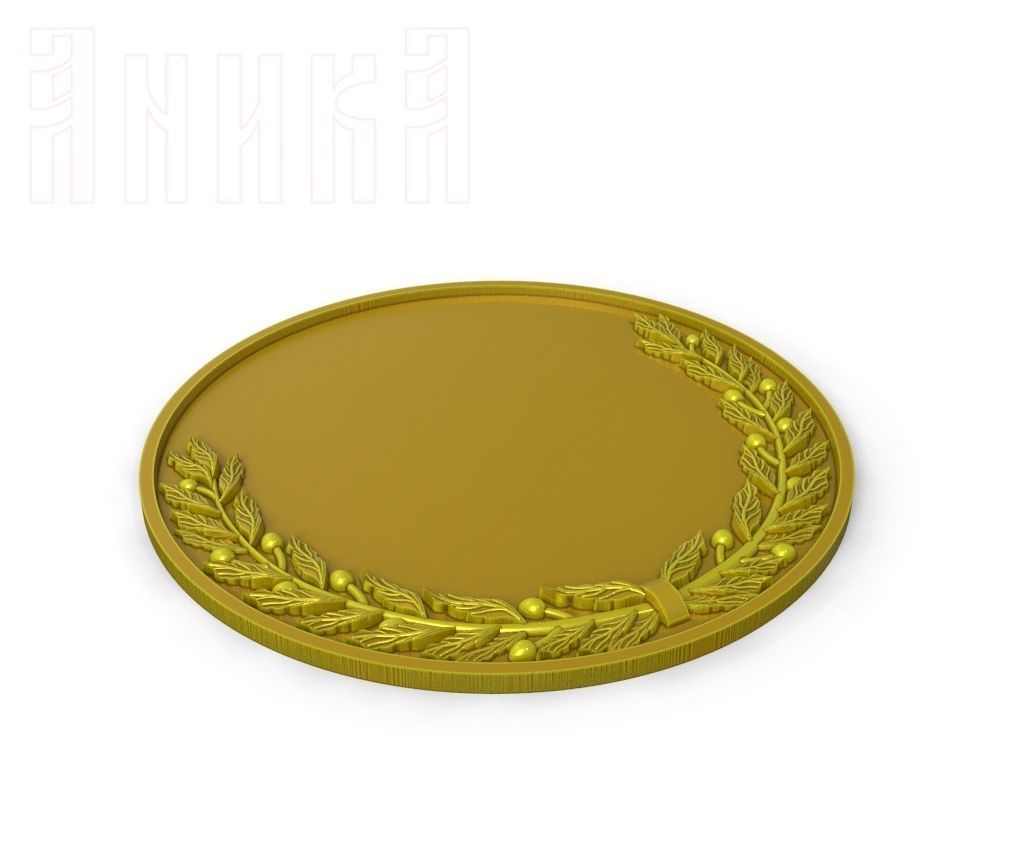 The basis for the obverse of the coin badge number 1 3D model 3D ...